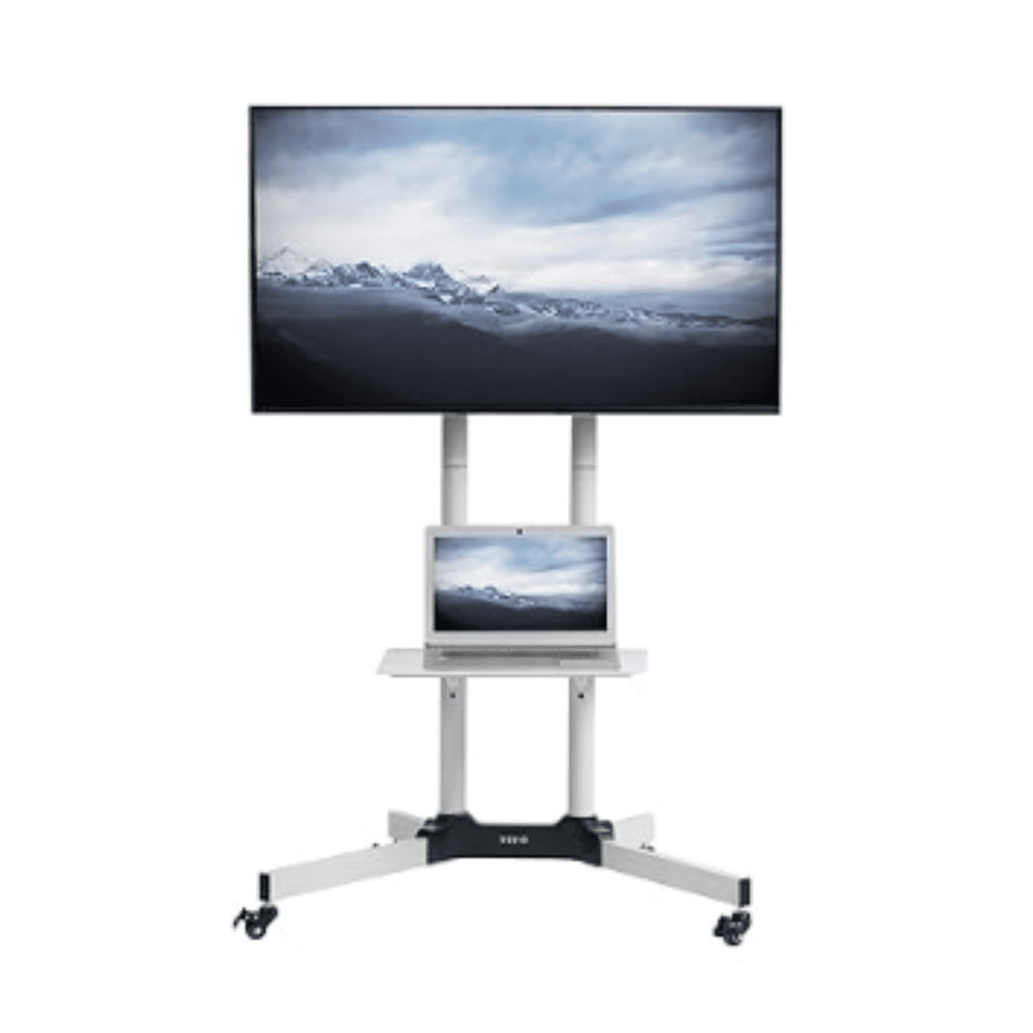 Mobile TV Cart for 32 to 83 inch Screens up to 110 lbs, LCD LED OLED 4K ...