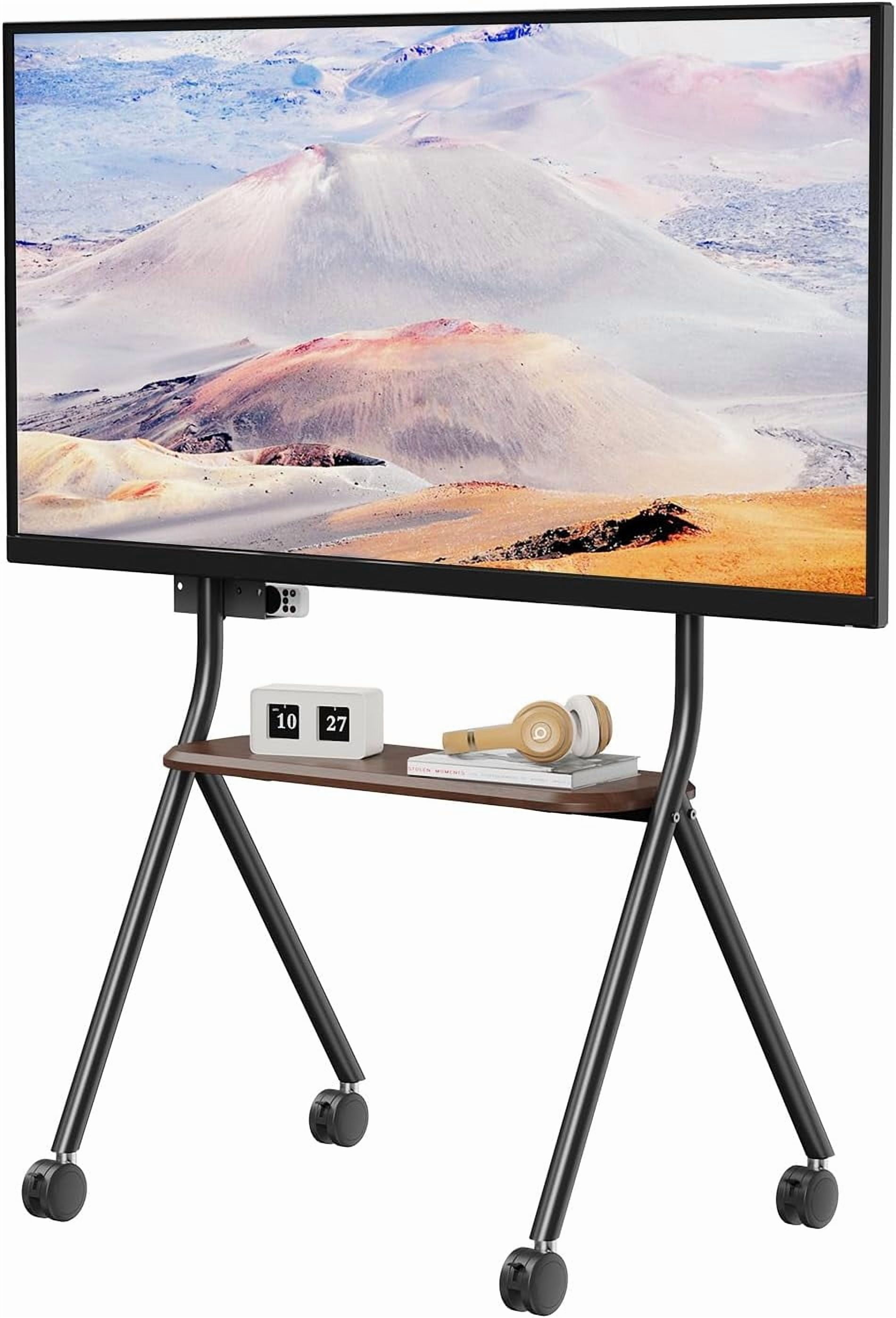 Mobile TV Cart Easel Rolling TV Stand for 32 to 65 Inch LCD OLED Flat ...