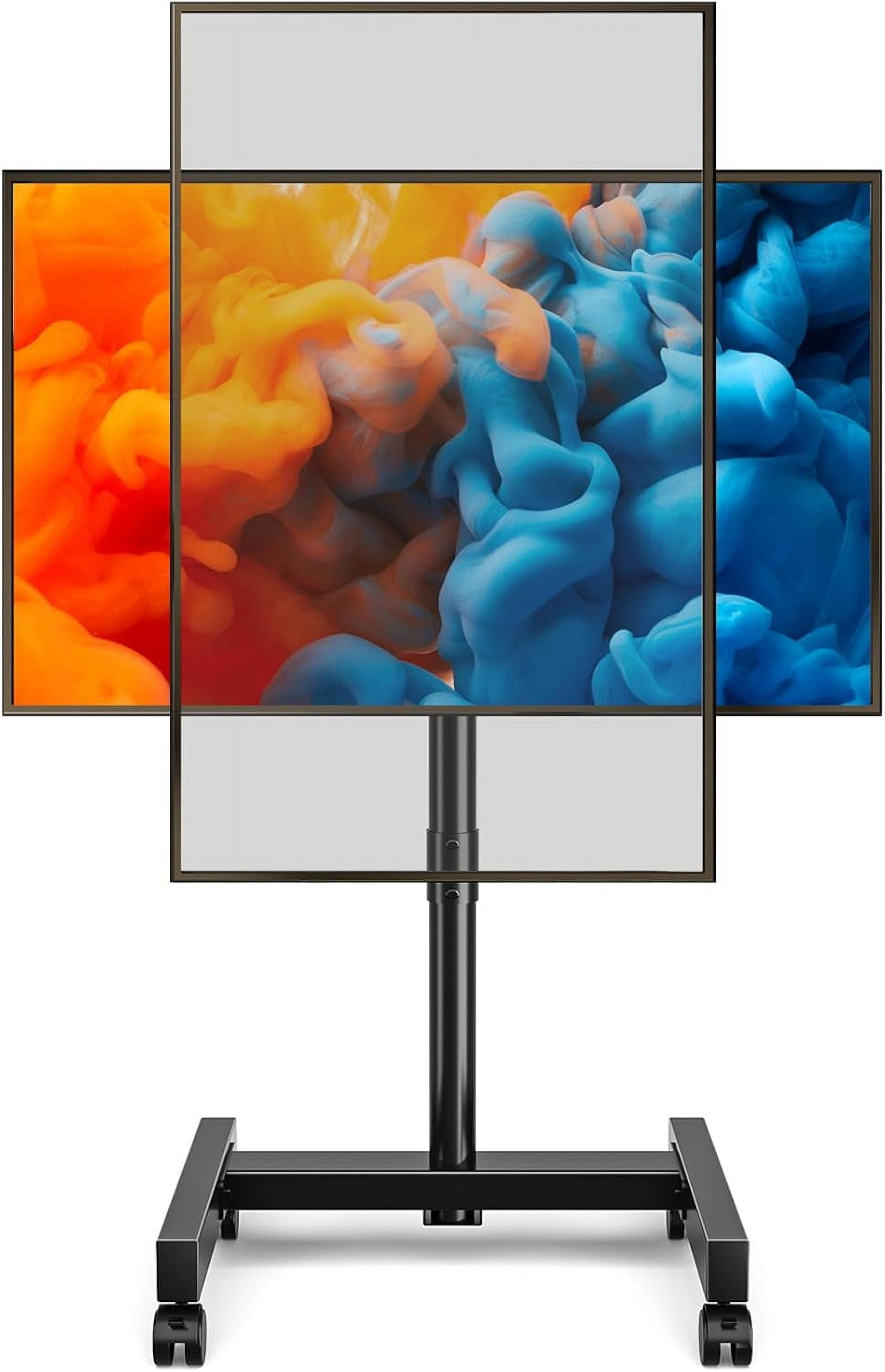 Mobile TV Cart Rolling TV Stand for 13-50 inch Screens, Tilting and ...