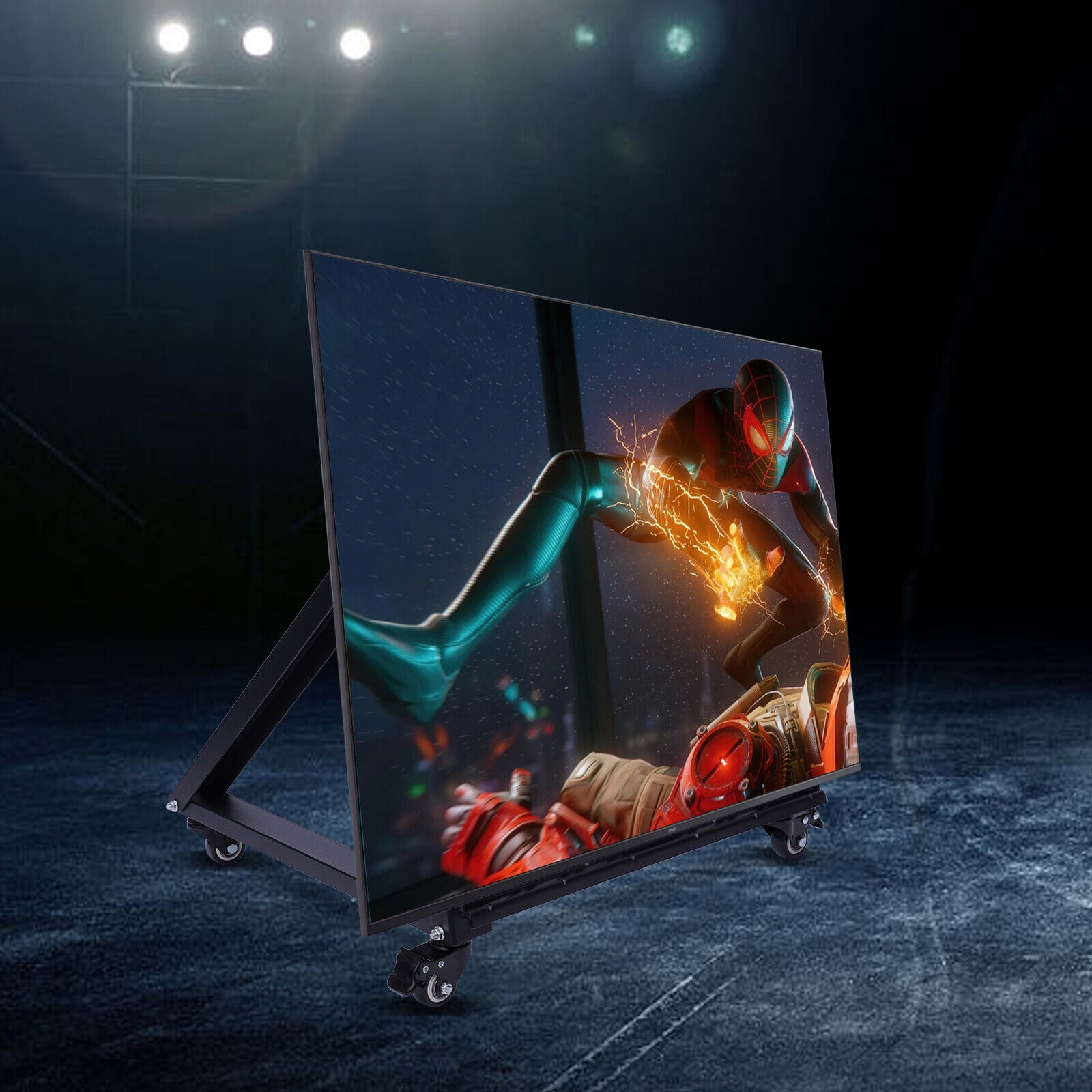 Mobile TV Cart on Wheels for Monitors up to 72.18 Inches TVs Tilting TV ...