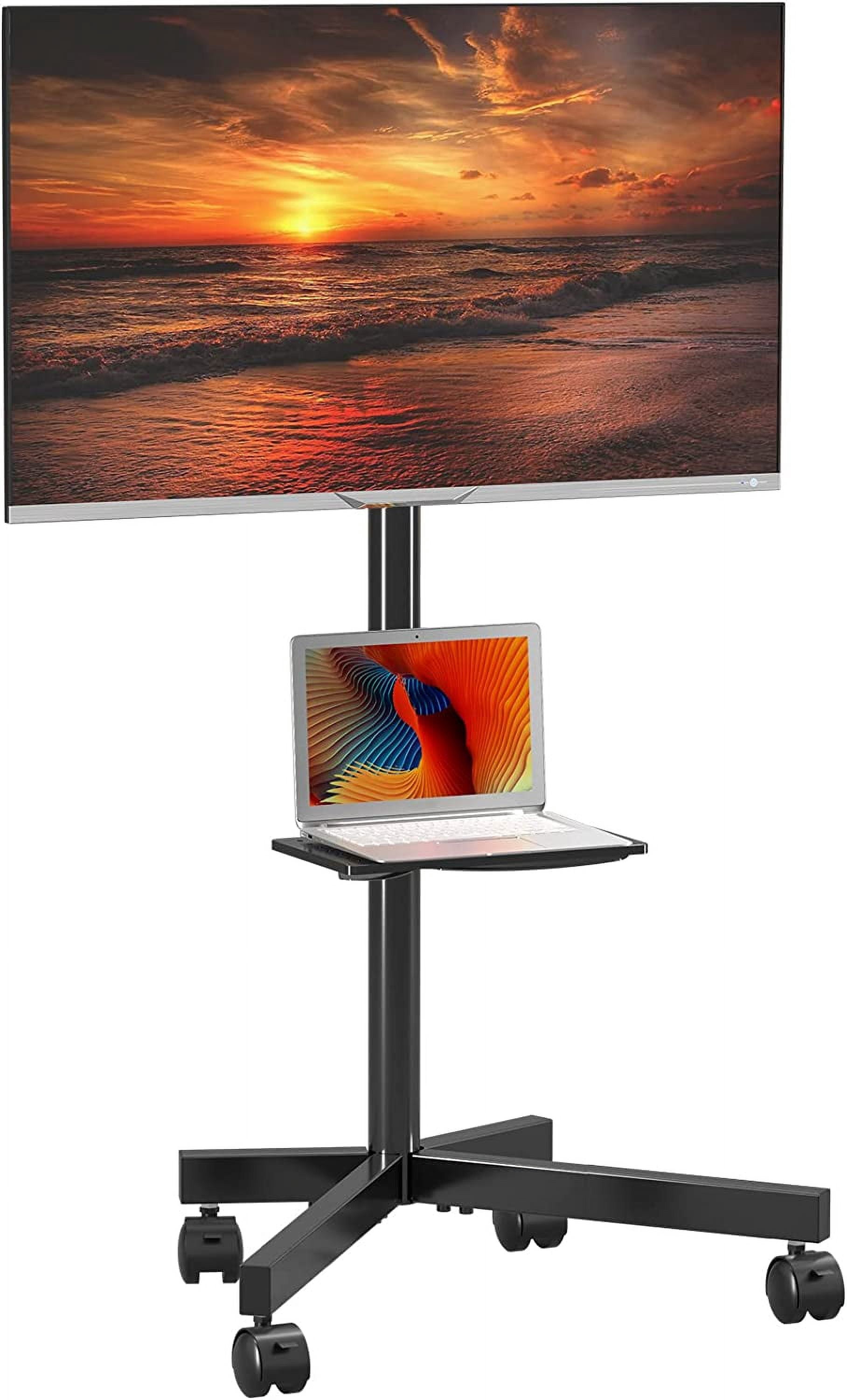 Mobile TV Carts on Wheels for 21-60 Inch Flat/Curved Panel Screens TVs ...