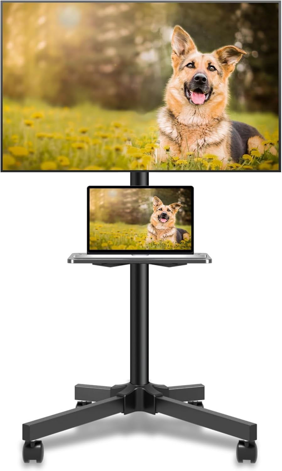 Mobile TV Carts on Wheels for 21-60 Inch Flat/Curved Panel Screens TVs ...