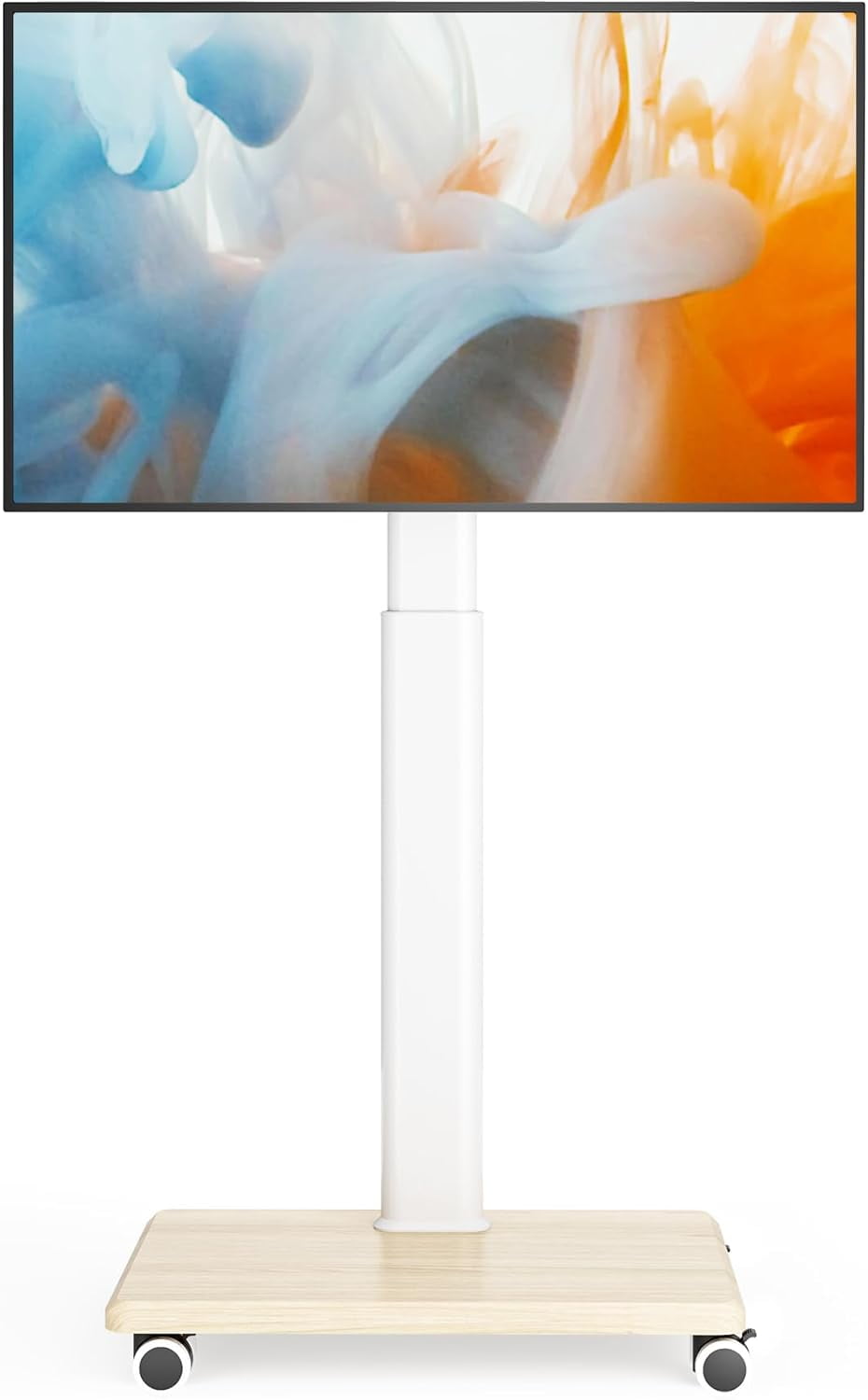 Mobile TV Stand for 27 to 65 Inch TVs, Portable Rolling TV Cart on ...