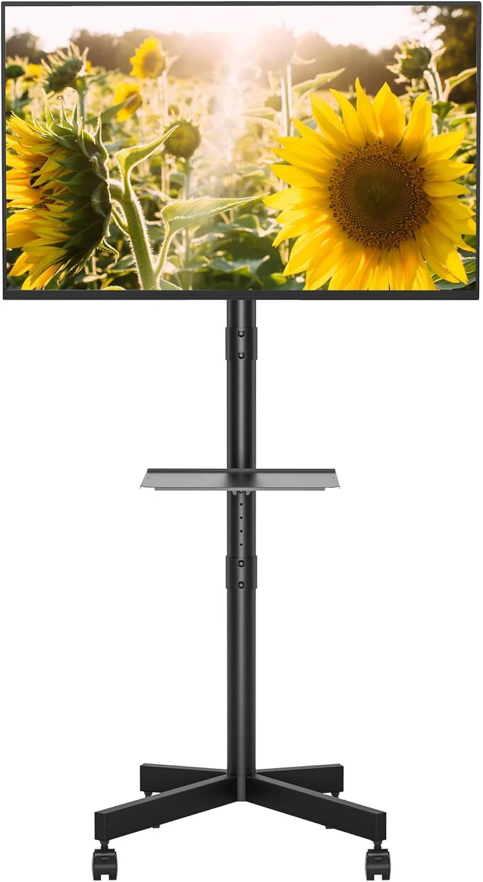 Mobile TV Stand, Rolling TV Stand for 23-60 Inch Screens, Adjustable ...