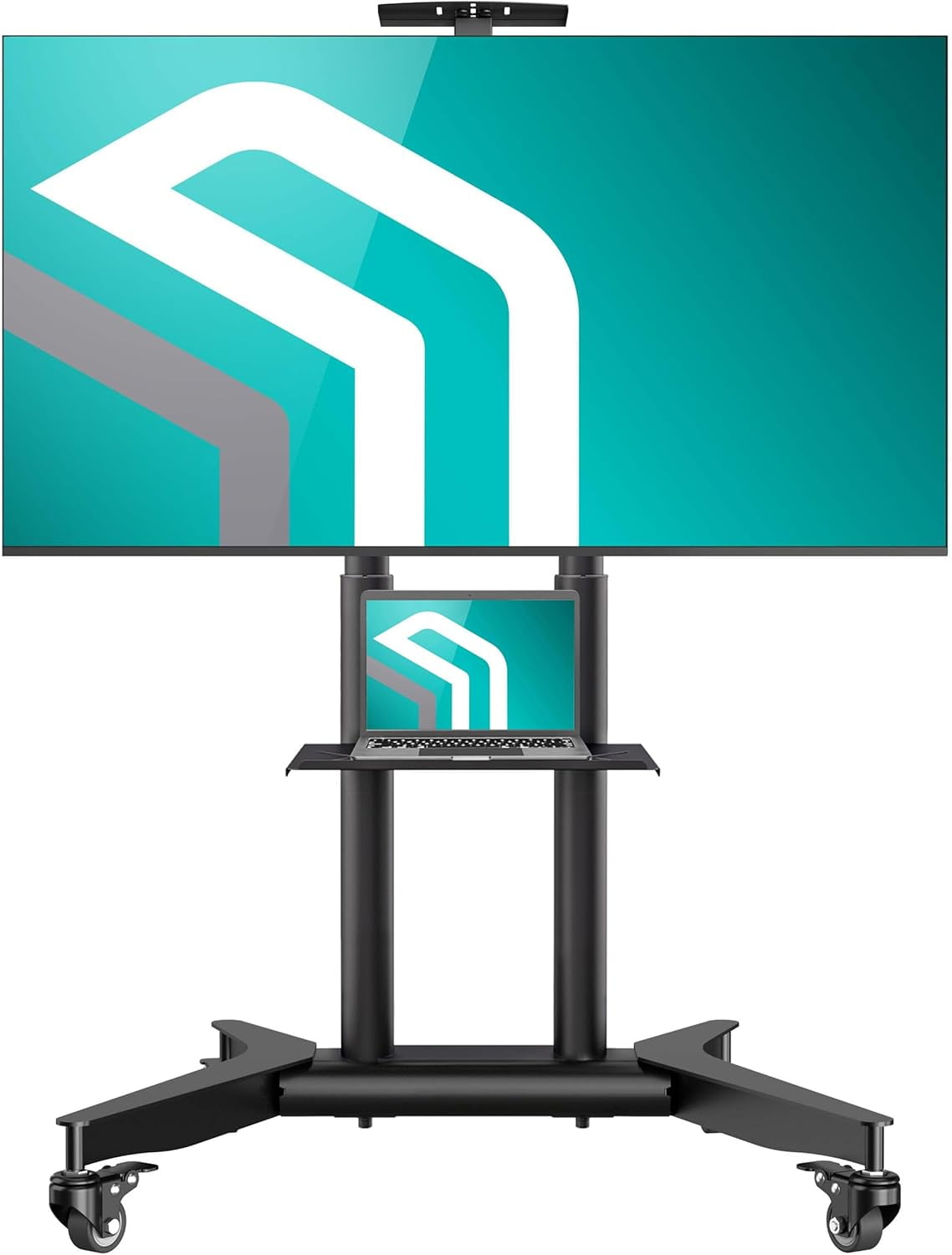 Mobile TV Stand on Wheels for 32-75 Inch Screen, max Load 132 lbs ...