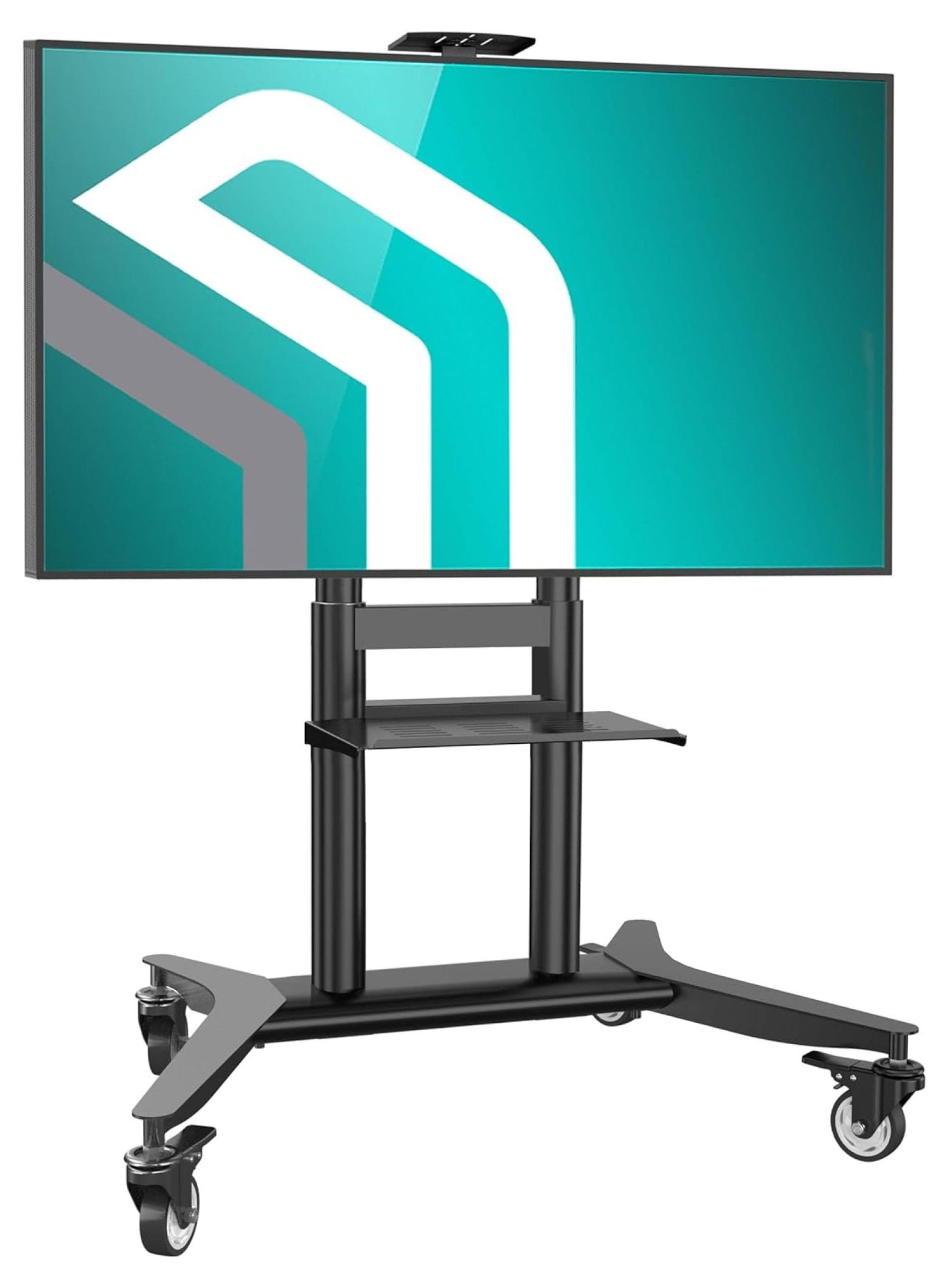 Mobile TV Stand on Wheels for 55-90 Inch TVs up to 198 lbs, Height ...