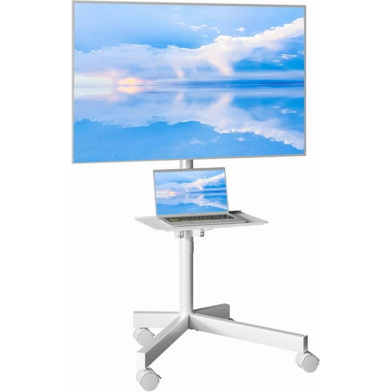 Mobile TV Stand for 23-60 Inch TVs, Rolling TV Stand with Locking ...