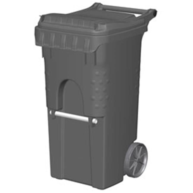 Mobile Trash Container, 35 gal - Gray - Walmart.com
