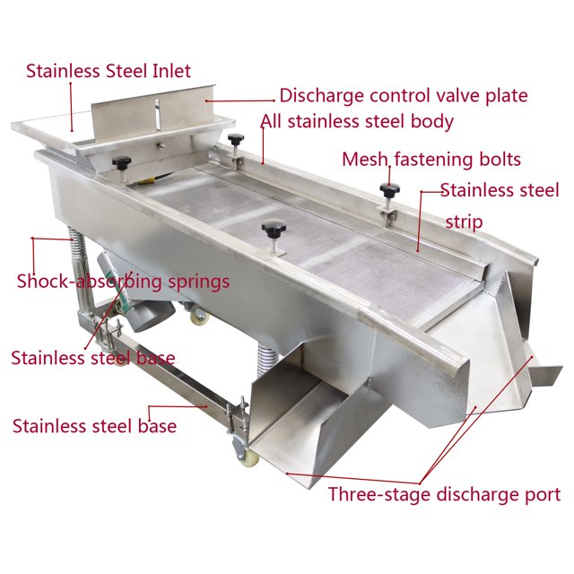 Mobile Vibrating Sand Screen Machine Linear Vibrating Screen 220V (JG50 ...