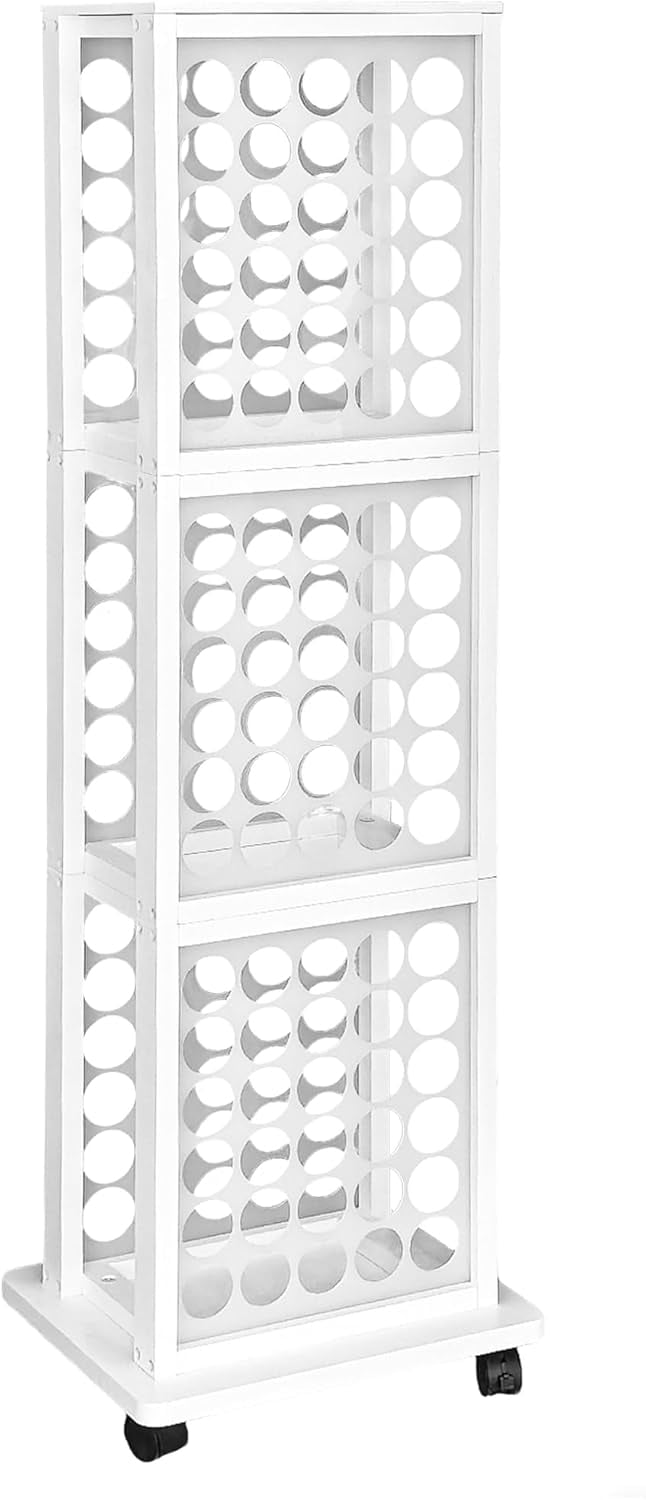 Mobile Vinyl Roll Holder - 90 Compartments Vinyl Storage Cart with ...