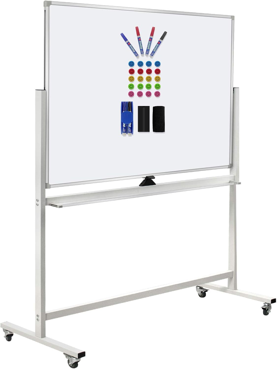 Mobile Whiteboard with Stand, Portable Magnetic Dry Erase Board with ...