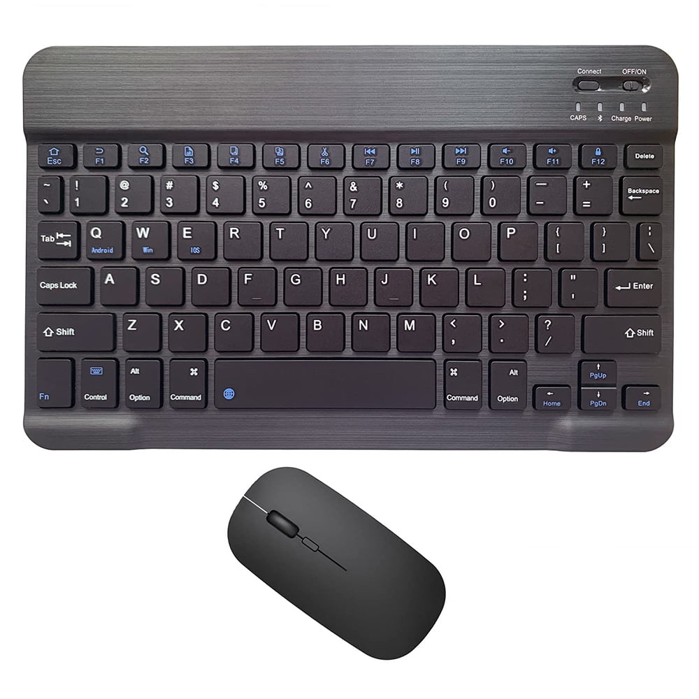 N-O Mobile Wireless Bluetooth Keyboard and Mouse Set, 10 Inch, Dual ...