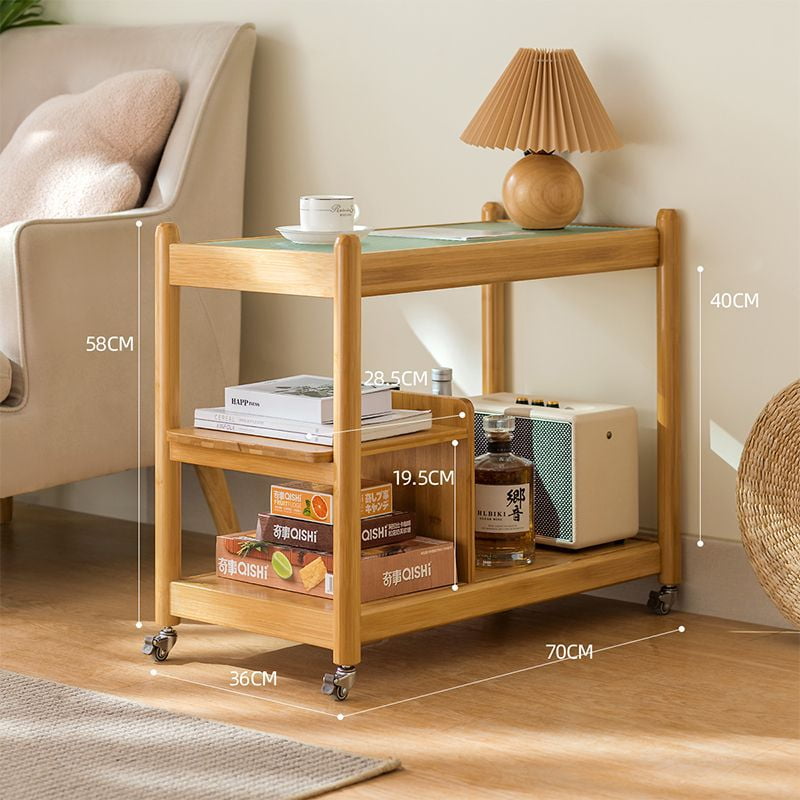 Mobile coffee table tea table simple small table sofa side bedroom ...