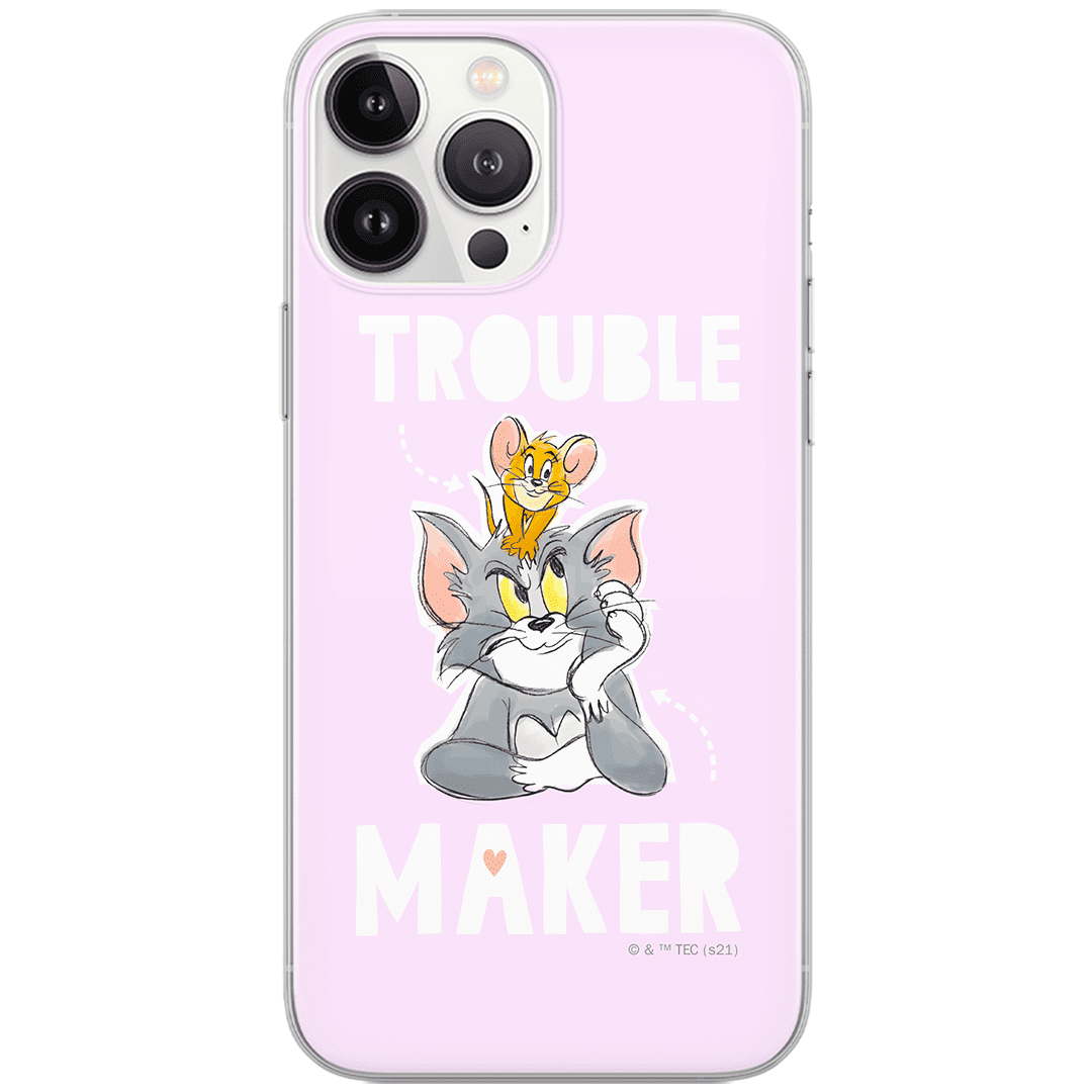 Mobile phone case for Apple IPHONE 15 PRO original and officially Licensed Tom & Jerry pattern ...