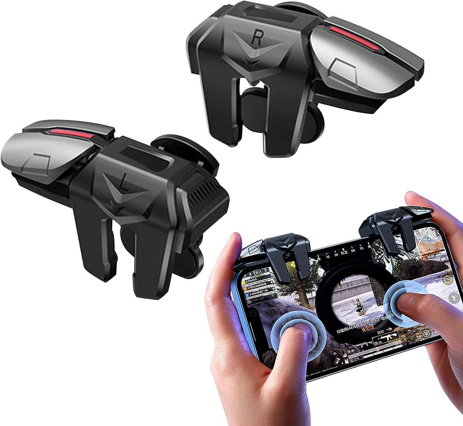 Mobile trigger, ergonomic trigger, phone game controller, plug and play ...