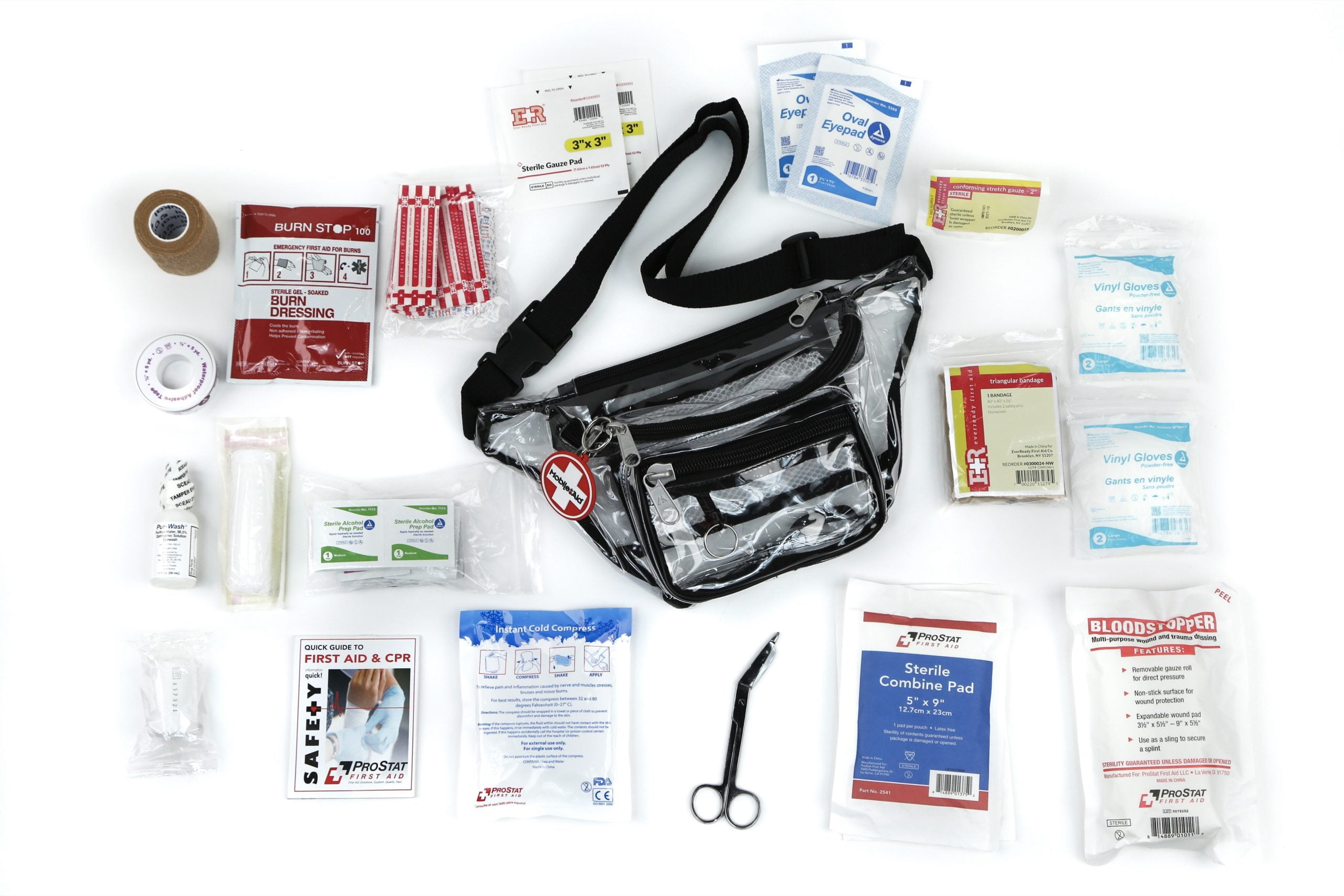 MobileAid® Clear-View™ Belt Bag Trauma First Aid Kit - Walmart.com