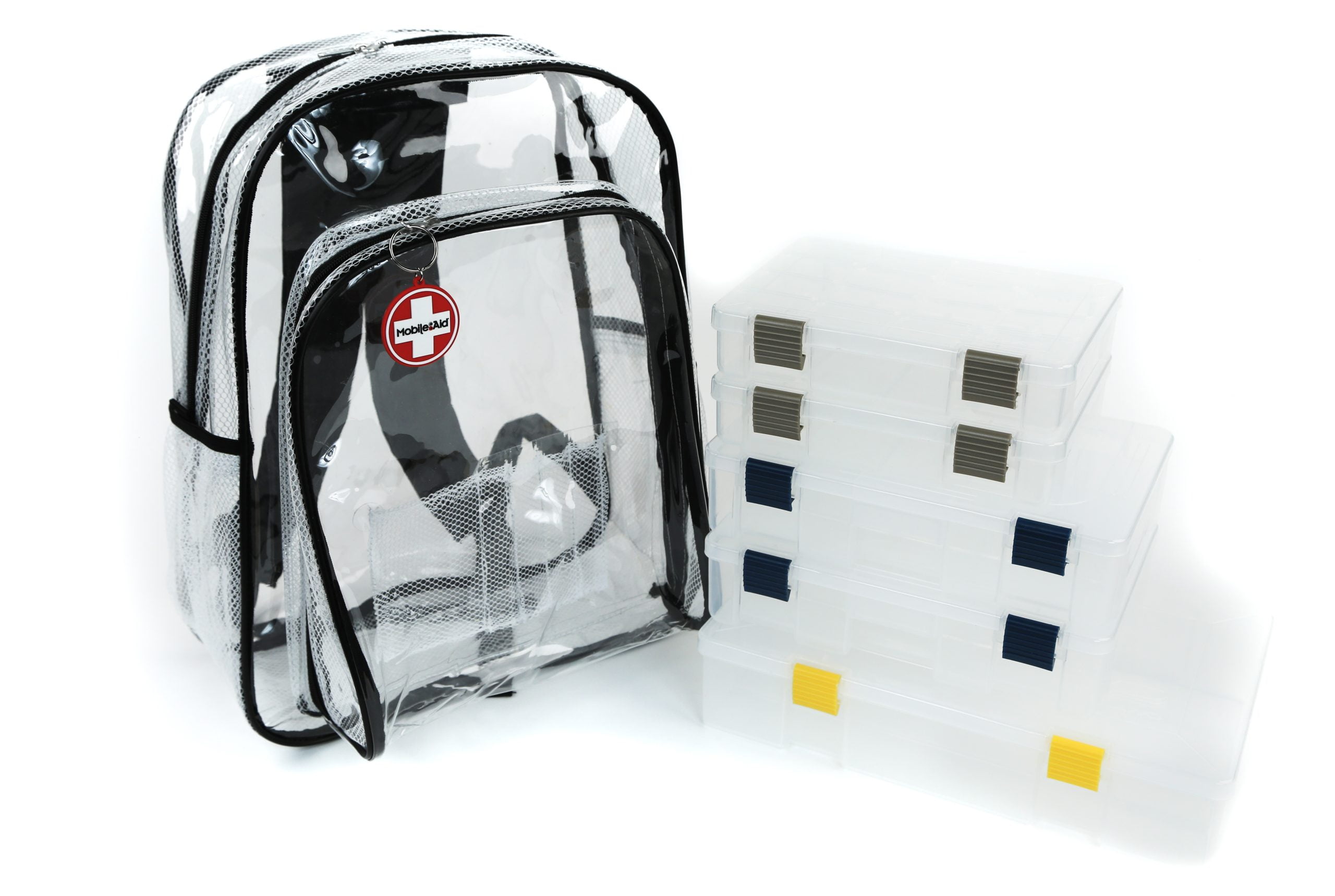 MobileAid® Clear-View™ High-Capacity First Aid Backpack with Organizer ...