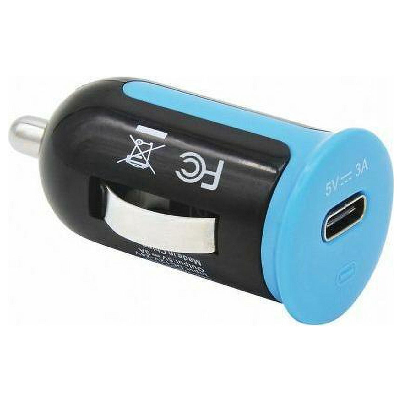 MobileSpec 12V/DC Single 3A USB-C Charger Black MBS01300 - Walmart.com