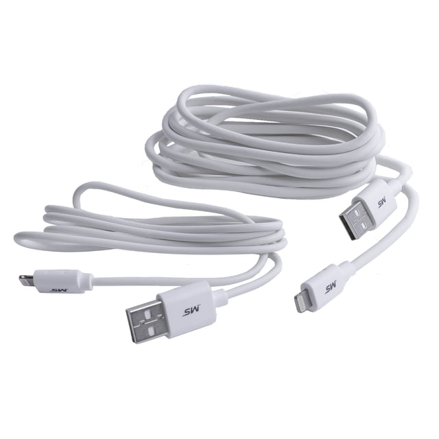 MobileSpec 4Ft & 8Ft Lightning(R) to USB Cables - Walmart Business Supplies