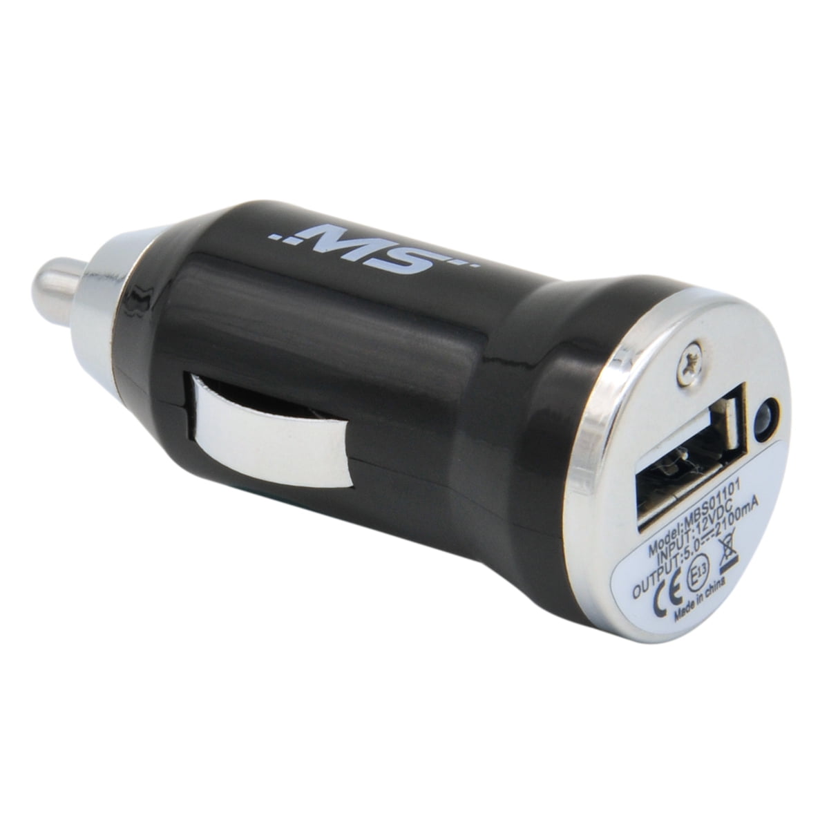 MobileSpec MBS01101 12V/DC Single USB Charger - Black - Walmart.com