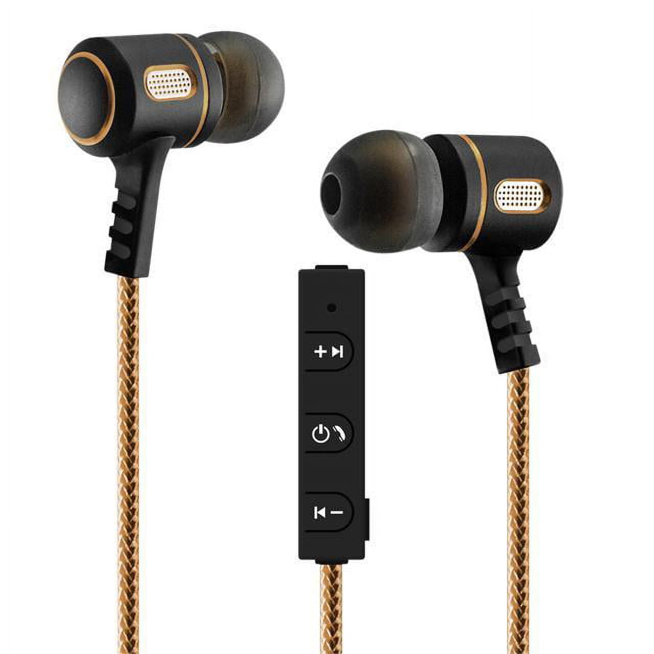 MobileSpec MBS11122 Bluetooth® Wireless Metal Earbuds with In-Line Mic ...