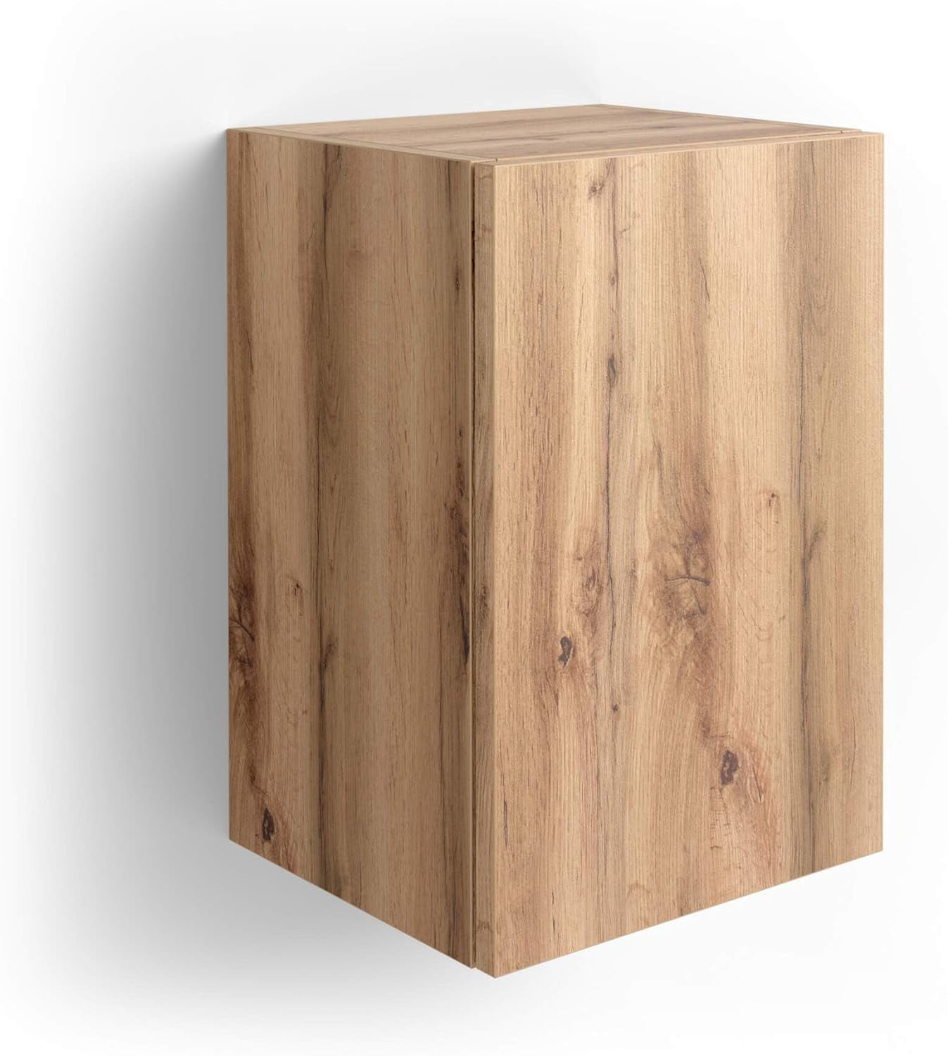 Mobili Fiver, Iacopo Cube Wall Unit with Door, Rustic Oak, 11.7 "x11 ...
