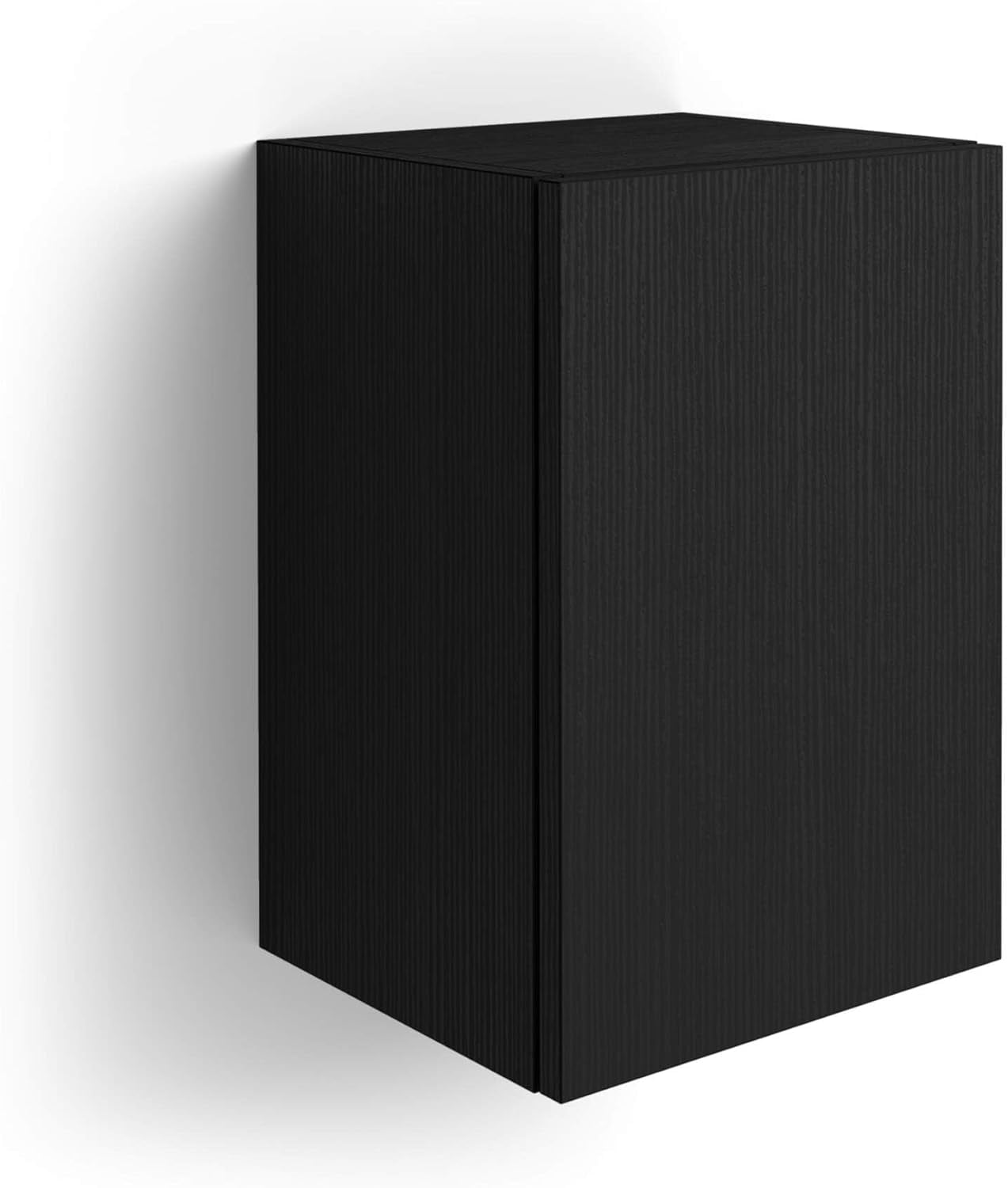 Mobili Fiver, Iacopo Cube Wall Unit with Door, Ashwood Black, Made in ...
