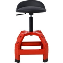 SPECSTAR Adjustable Rolling Garage Stool with Tool Tray, 360° Swivel ...