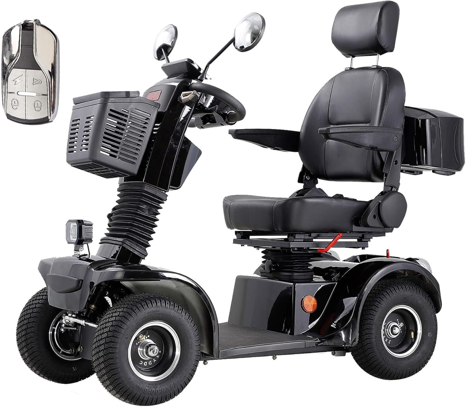 Mobility Scoote Secure 4-Wheel Mobility Scooter with Adjustable Seat ...