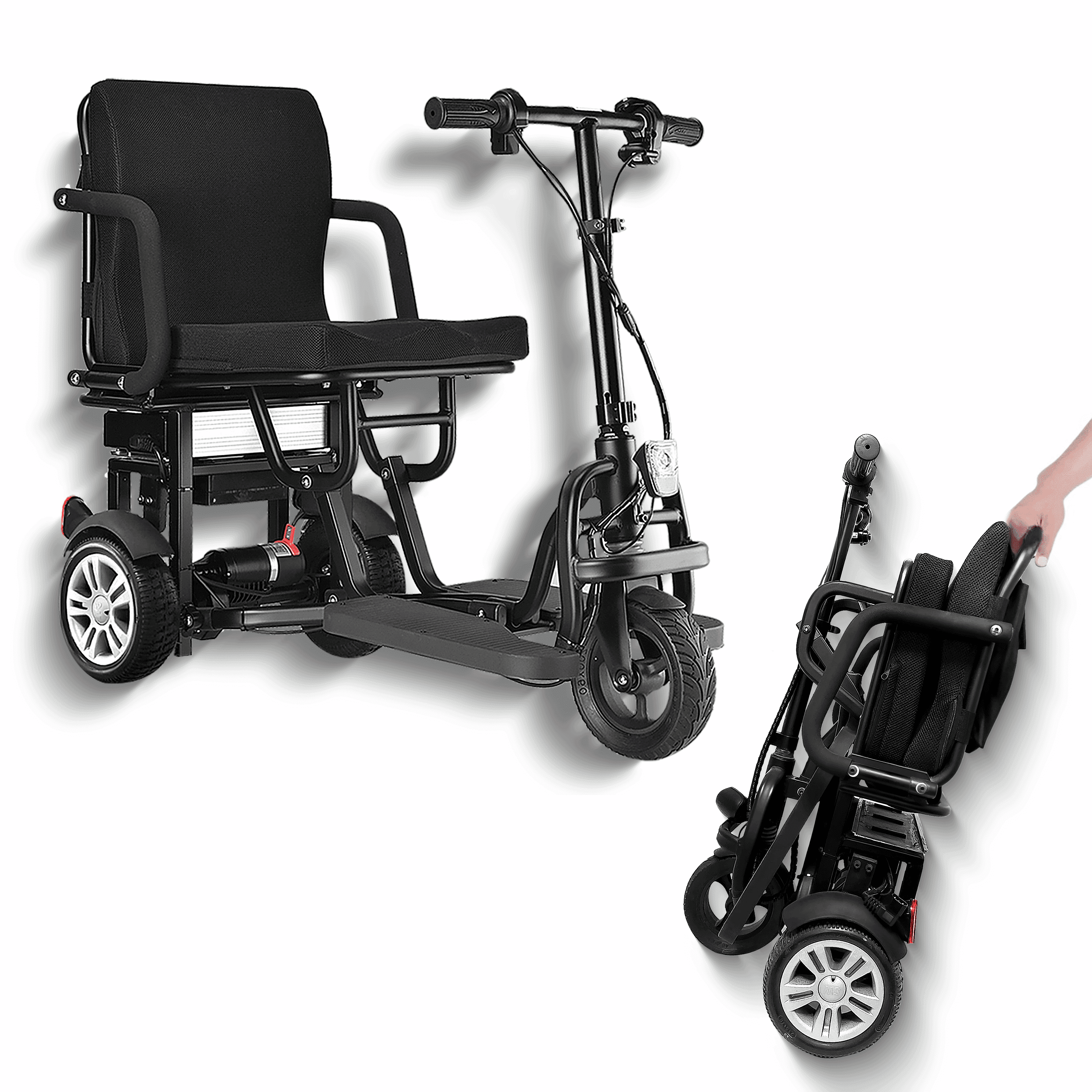 Mujocooker 3 Wheel Power Mobility Scooter for Senior, Handicap Scooter ...