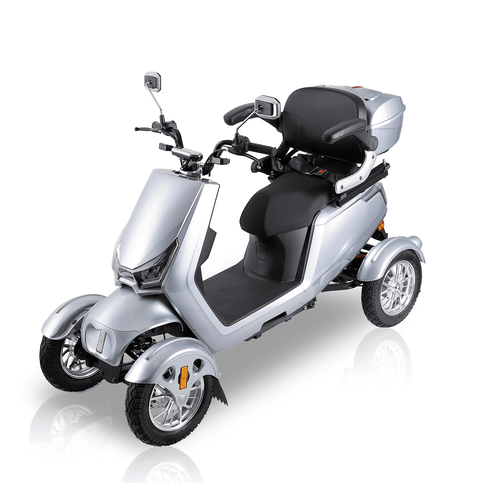 Mobility Scooters Secure 4-Wheel Mobility Scooter with Charger & Basket ...