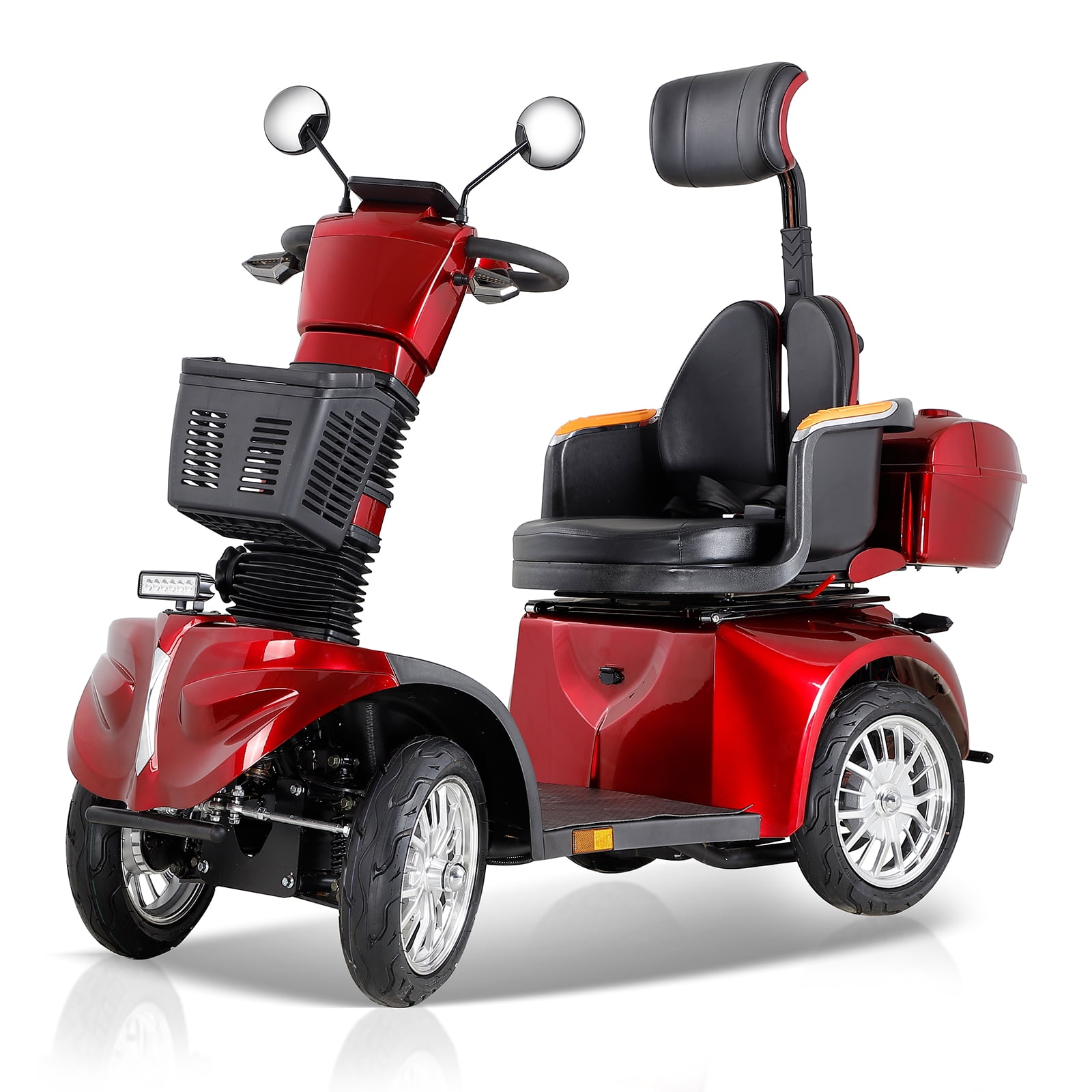 800W 4-Wheel Mobility Scooter for Adults & Seniors, 15 MPH, 500 lbs ...