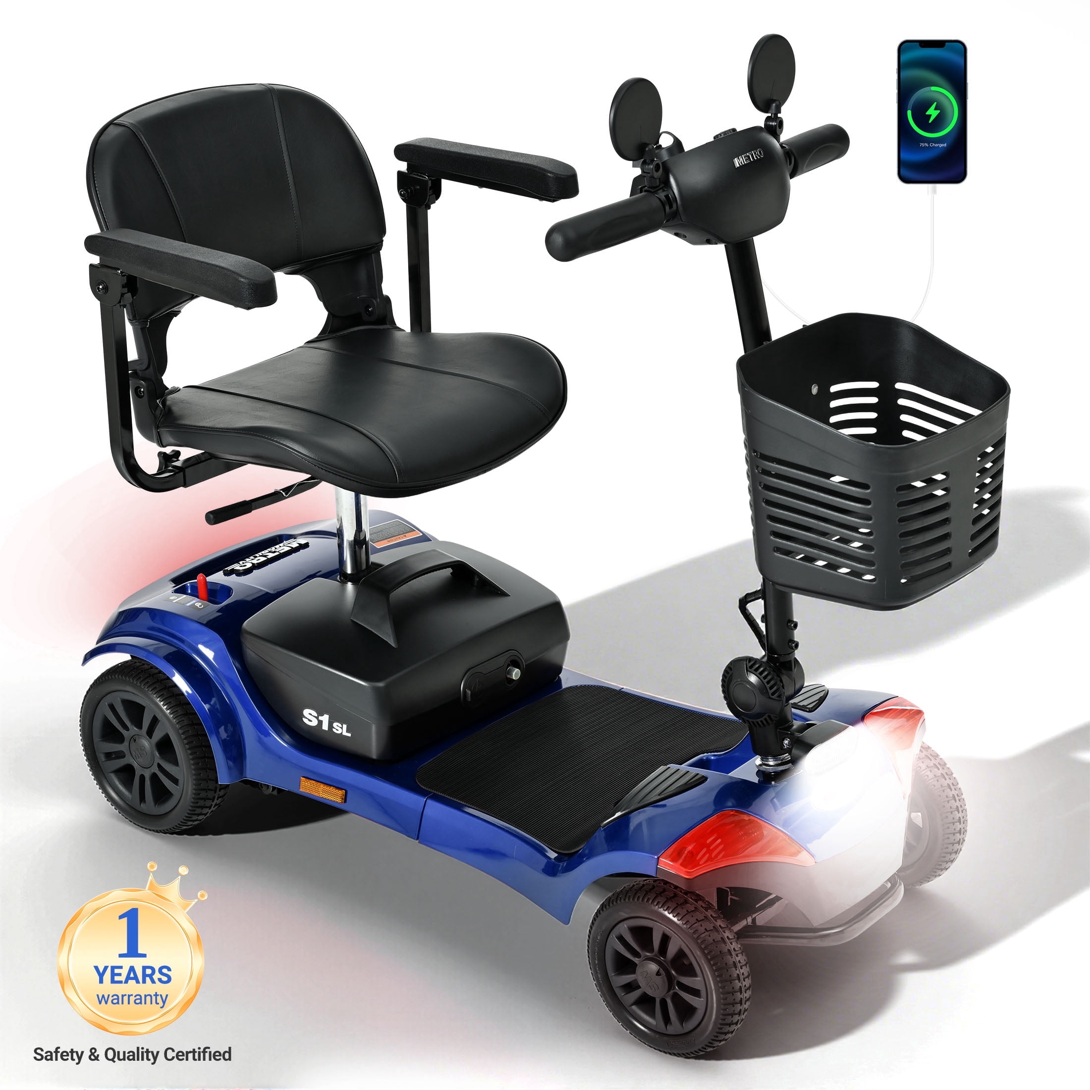 Segmart 4 Wheels Mobility Scooter for Senior,All Terrain Mobility ...