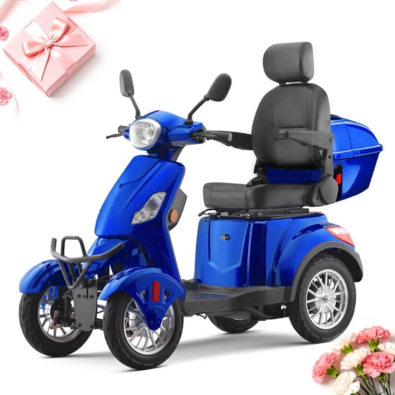 Mobility Scooters for Seniors Adults 500lbs Capacity,Heavy Duty 4 Wheel ...