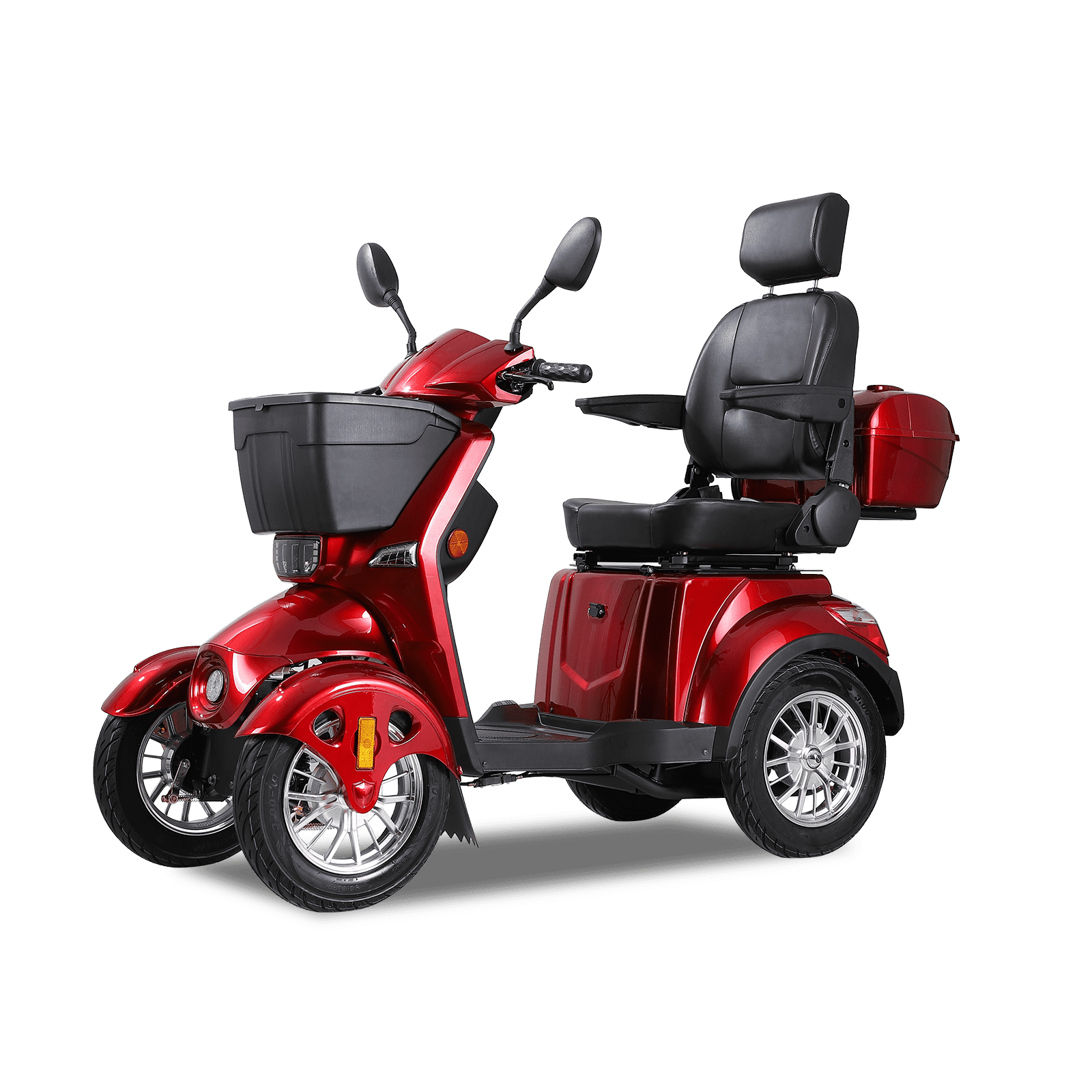 Mobility Scooters Secure 4-Wheel Mobility Scooter with Charger & Basket ...