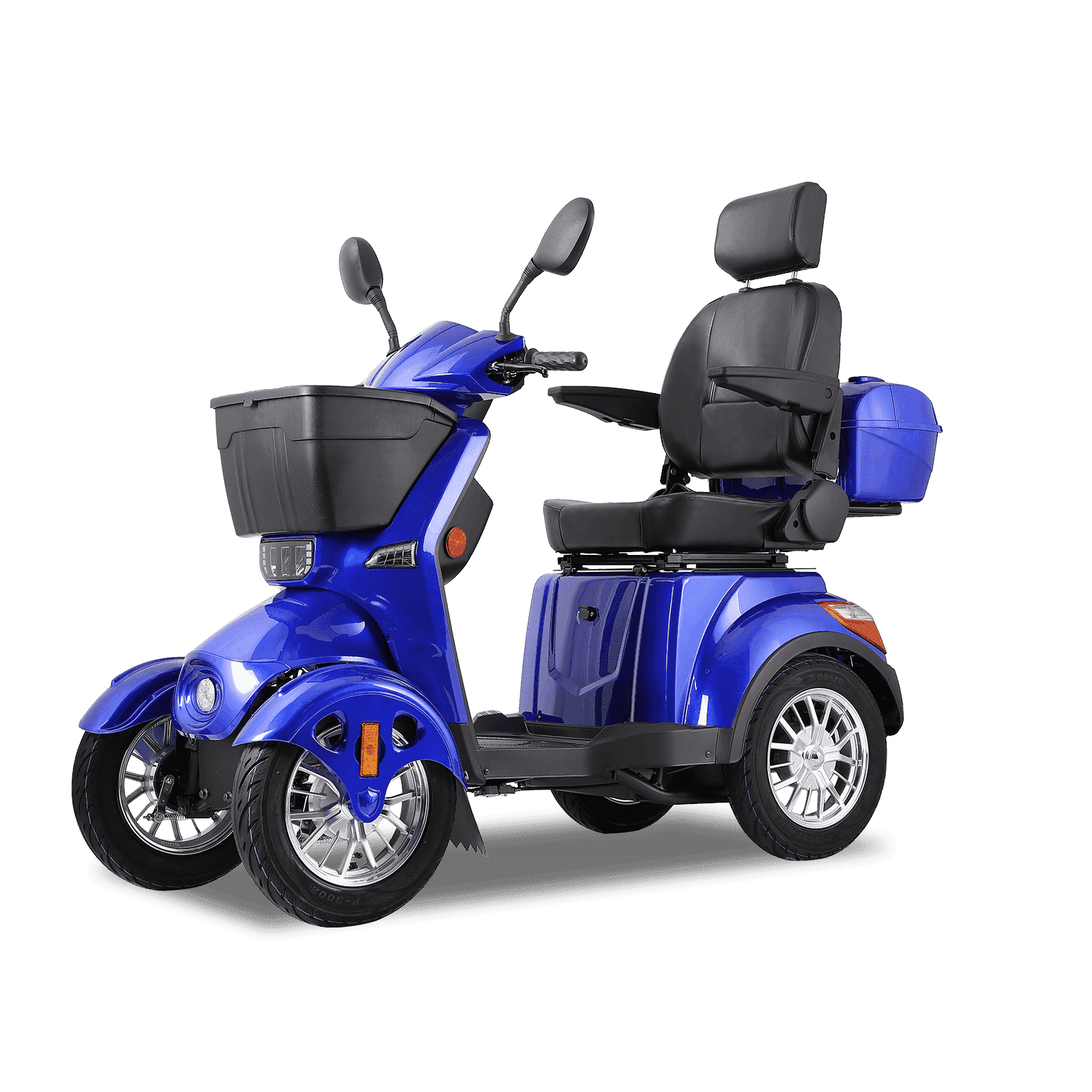 Mobility Scooters Secure 4-Wheel Mobility Scooter with Charger & Basket ...