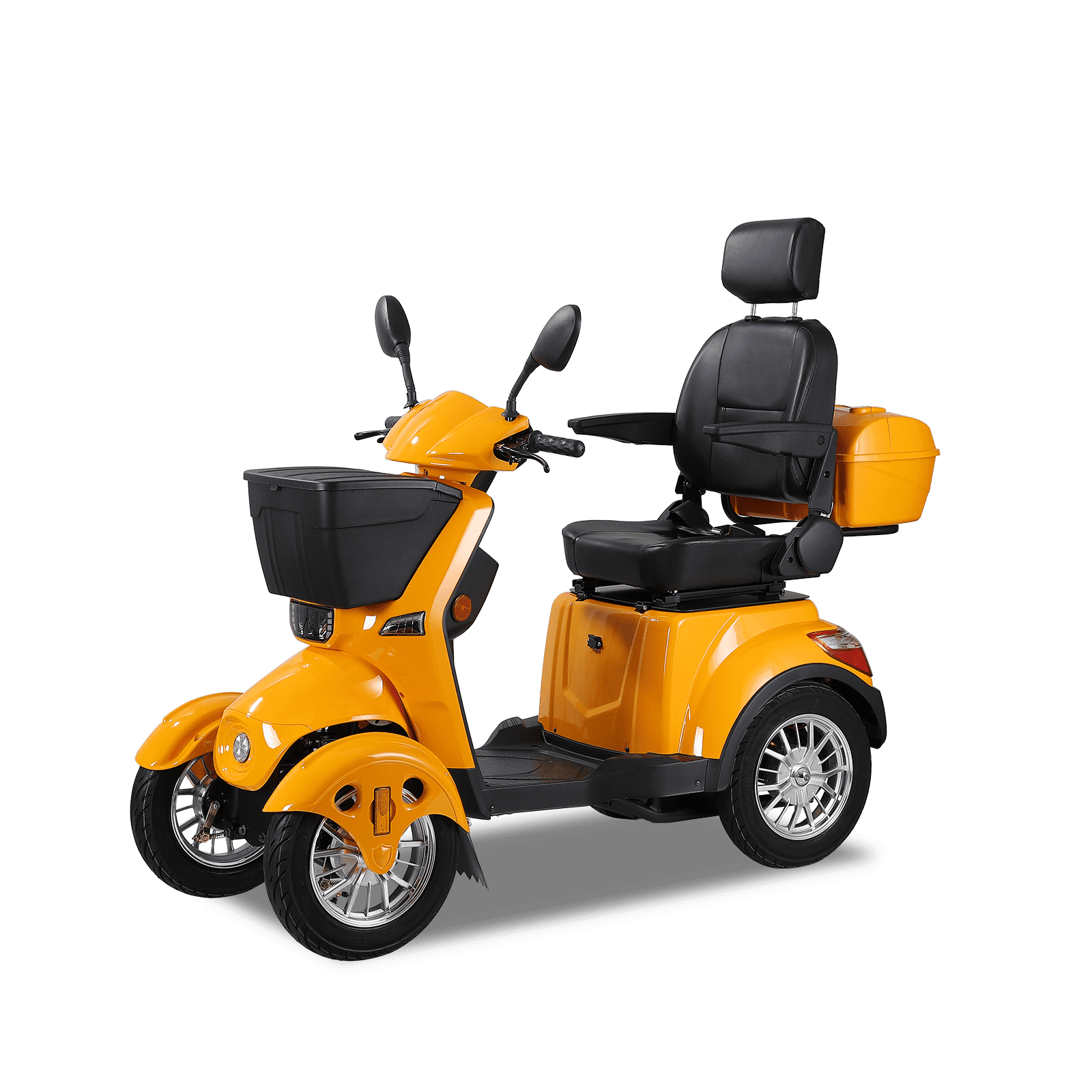 Mobility Scooters Secure 4-Wheel Mobility Scooter with Charger & Basket ...