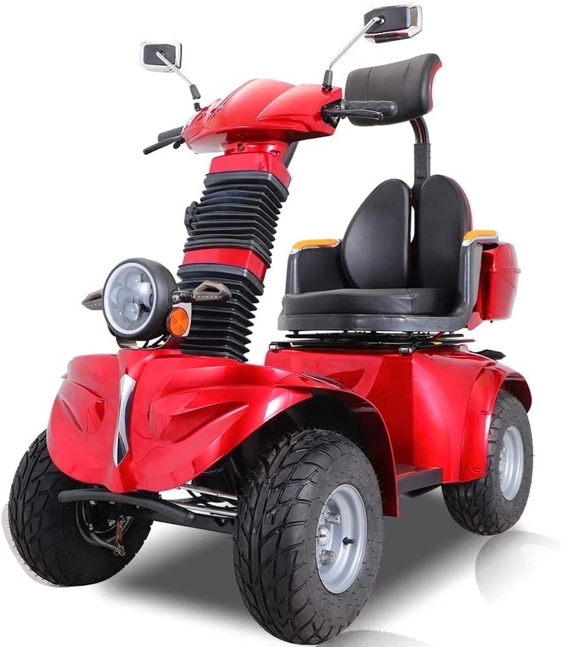 Mobility Scooters Secure Foldable 4-Wheel Mobility Scooter with Charger ...