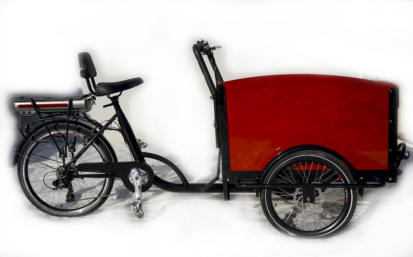 Classic Dutch Cargo Trike: Electronic Adult Heavy-Duty Three-Wheel ...