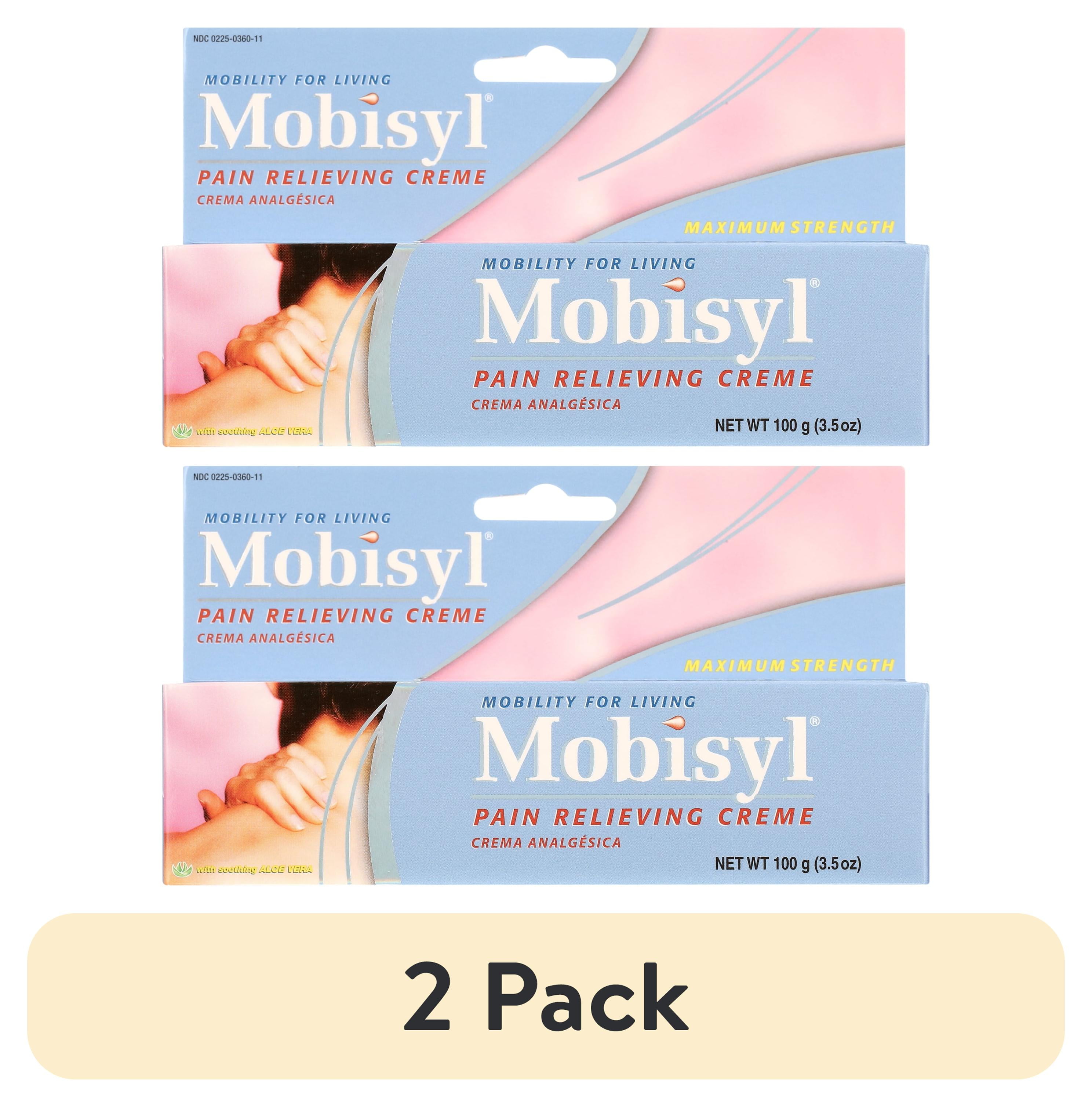 (2 pack) Mobisyl Maximum Strength Pain Relieving Creme, 3.5 oz ...