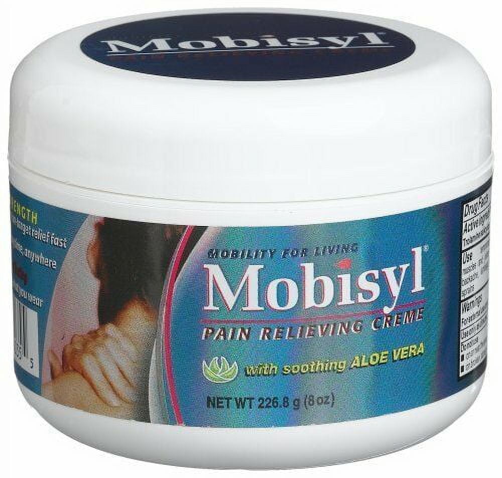 Mobisyl Pain Relieving Creme with Soothing Aloe Vera, 8.0-Ounce Jar ...