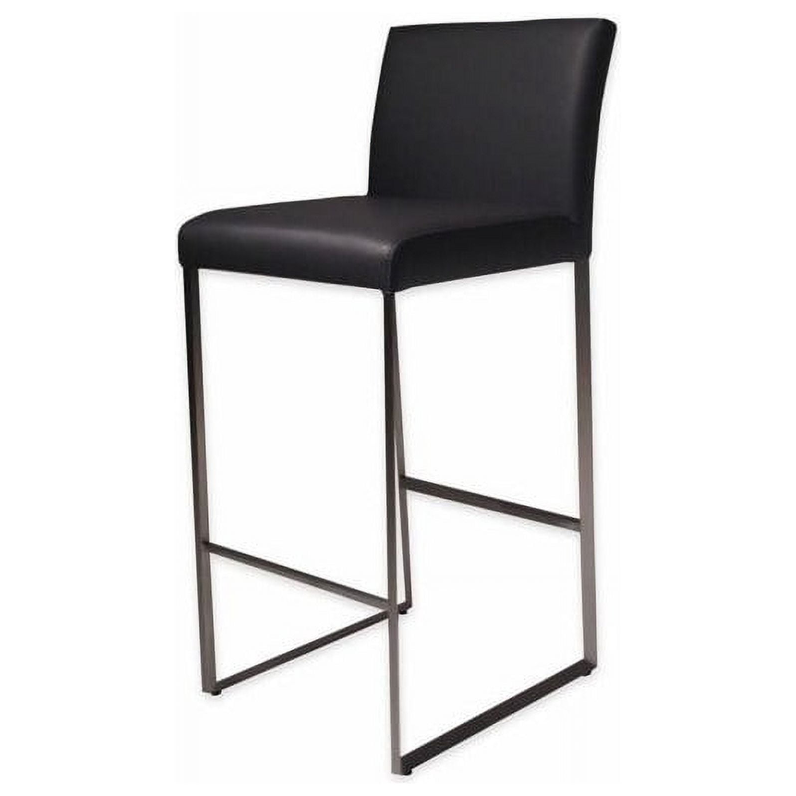 Mobital Tate Faux Leather 26" Counter Stool in Black - Walmart.com