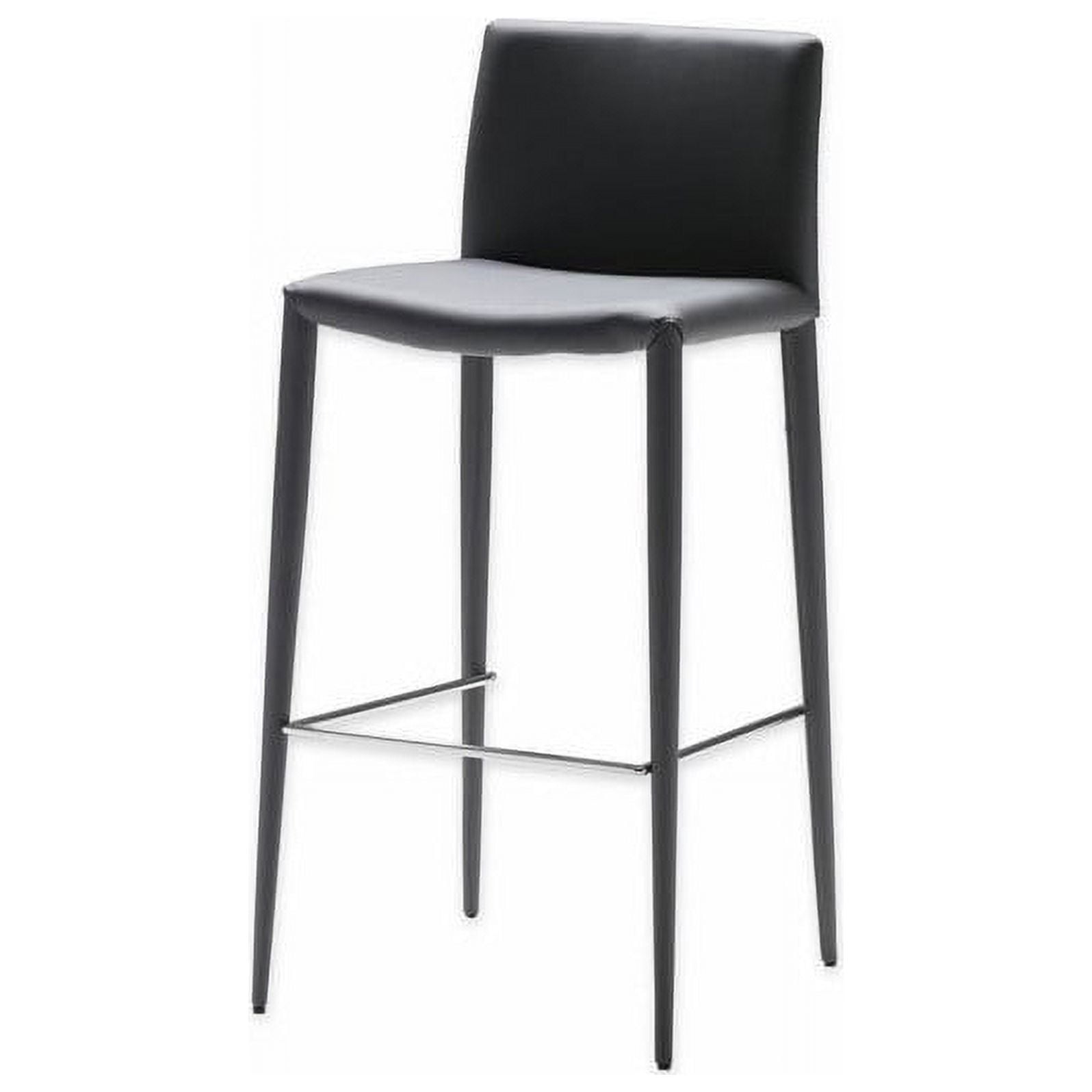 Mobital Zeno Faux Leather 26" Counter Stool in Black - Walmart.com