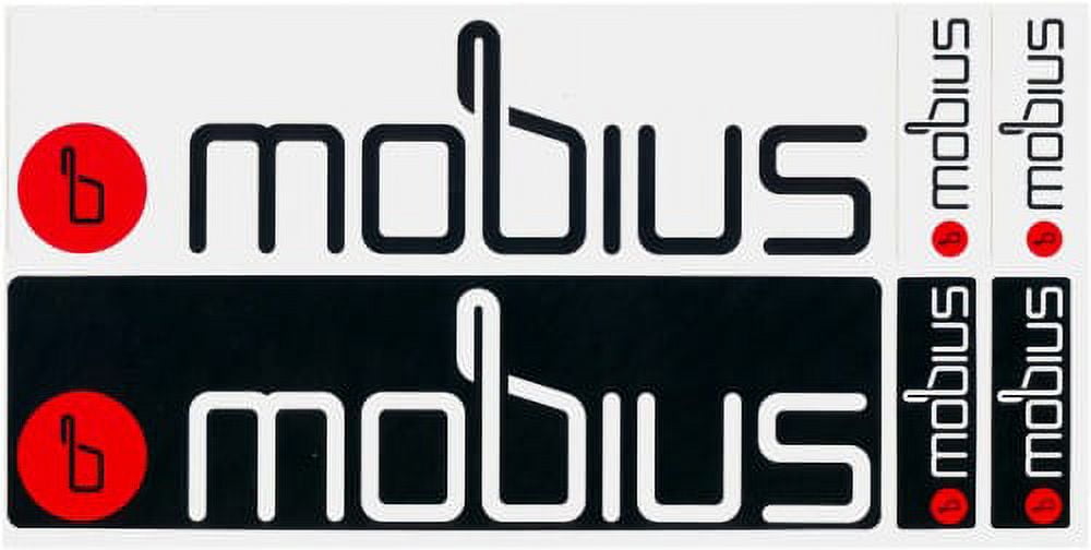 Mobius Mobius Logo Vinyl Decal Sheet Black/White - Walmart.com