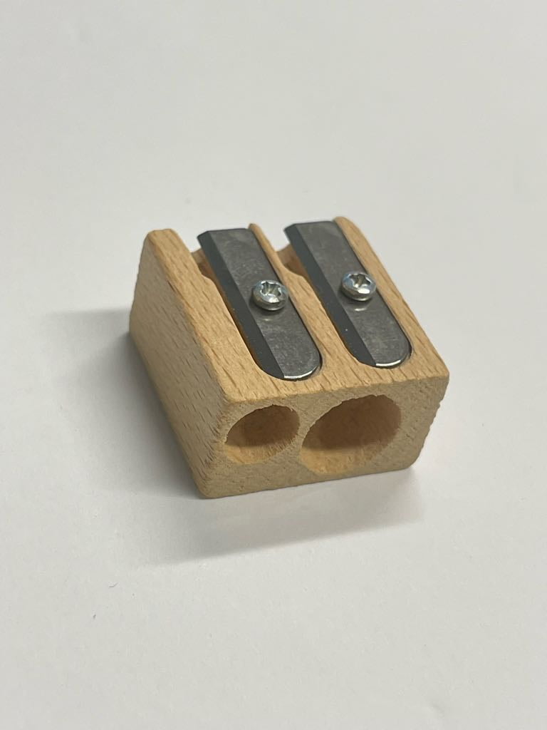 Mobius + Ruppert 411 Beech Wood Double Hole Pencil Sharpener, Made of ...