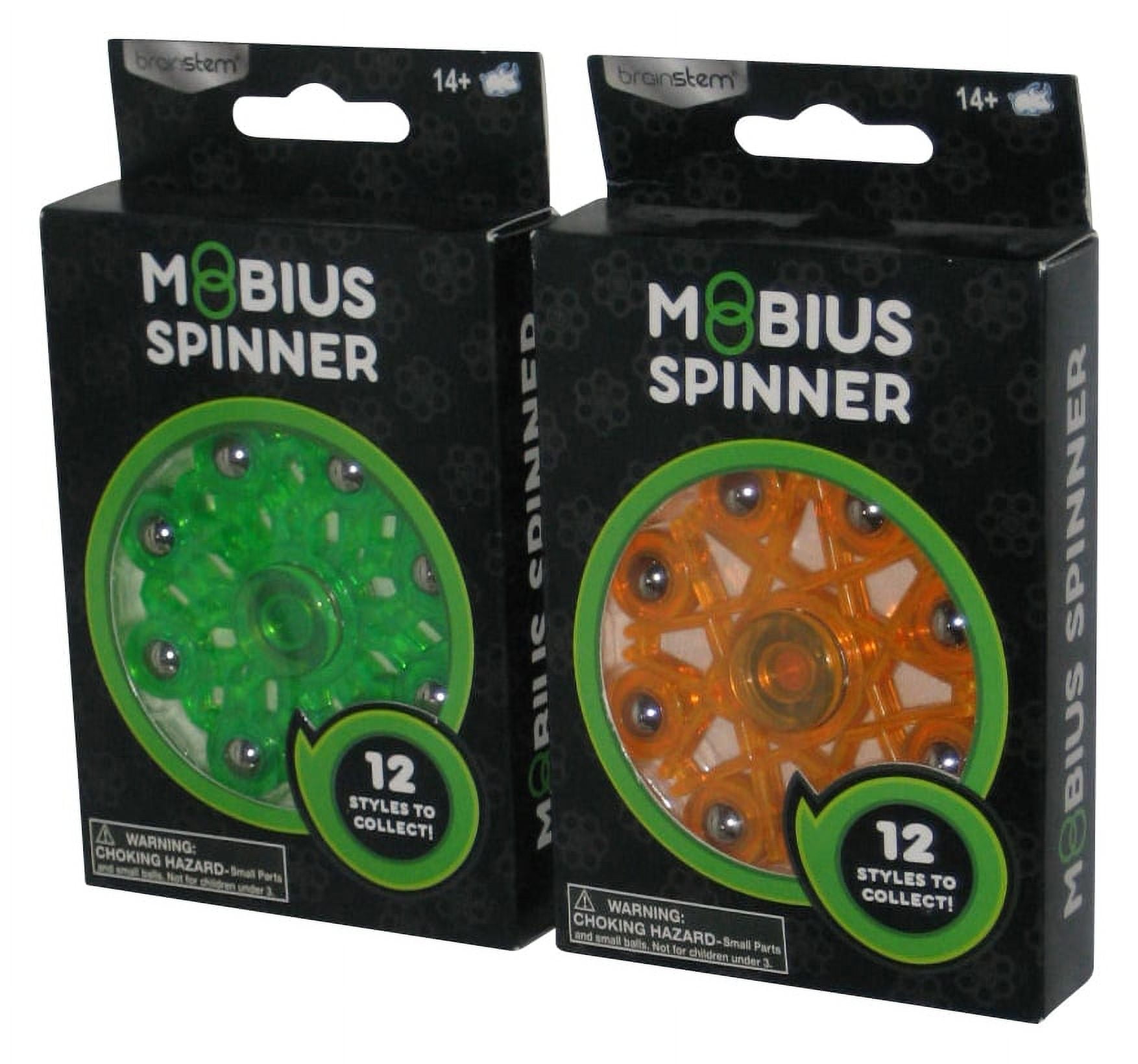 Mobius Spinner Green & Orange Brainstem Bullsitoy Fidget Toy Lot ...