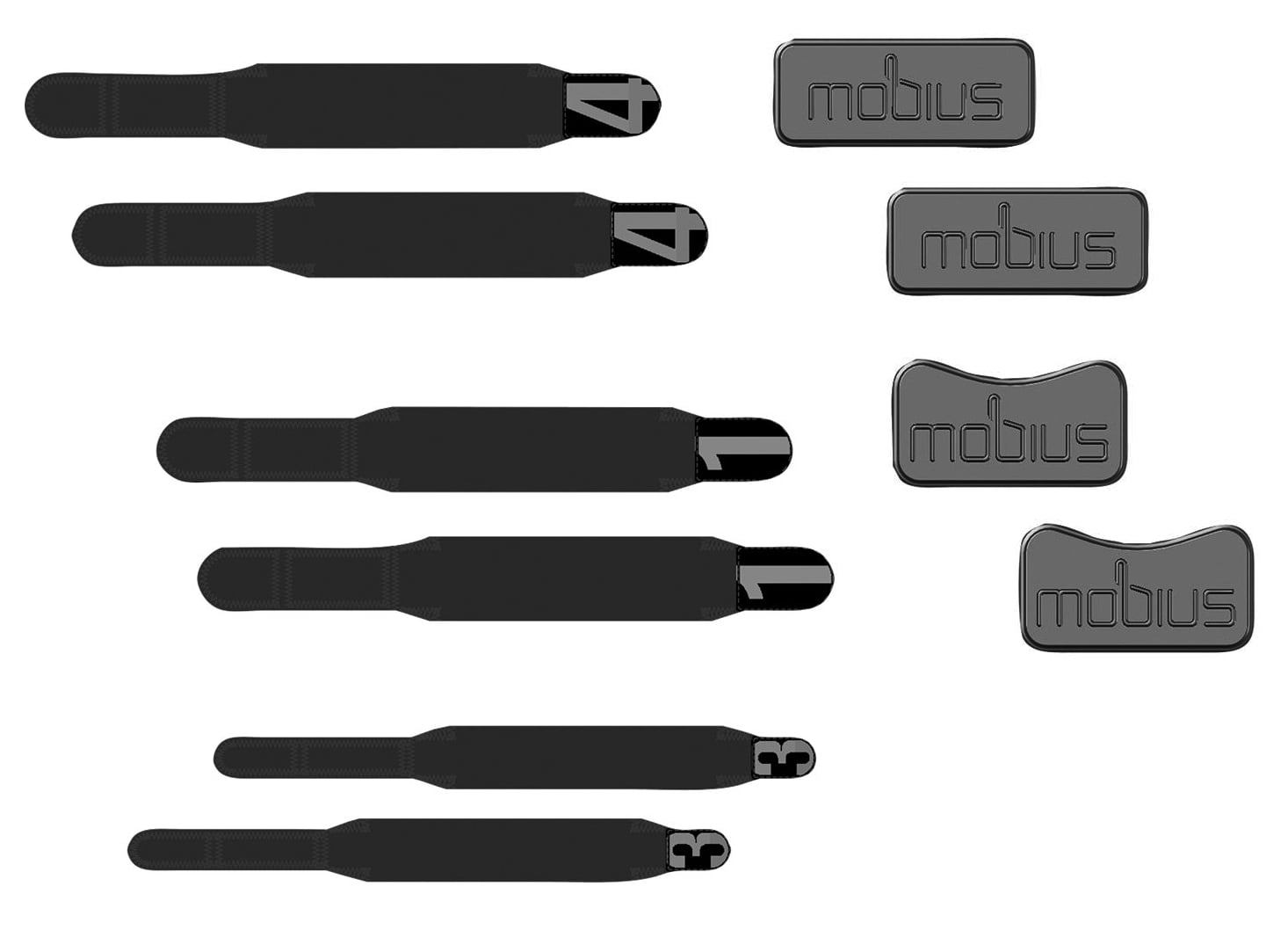 Mobius X8 Knee Brace Strap & Pad Kit Black XL - Walmart.com