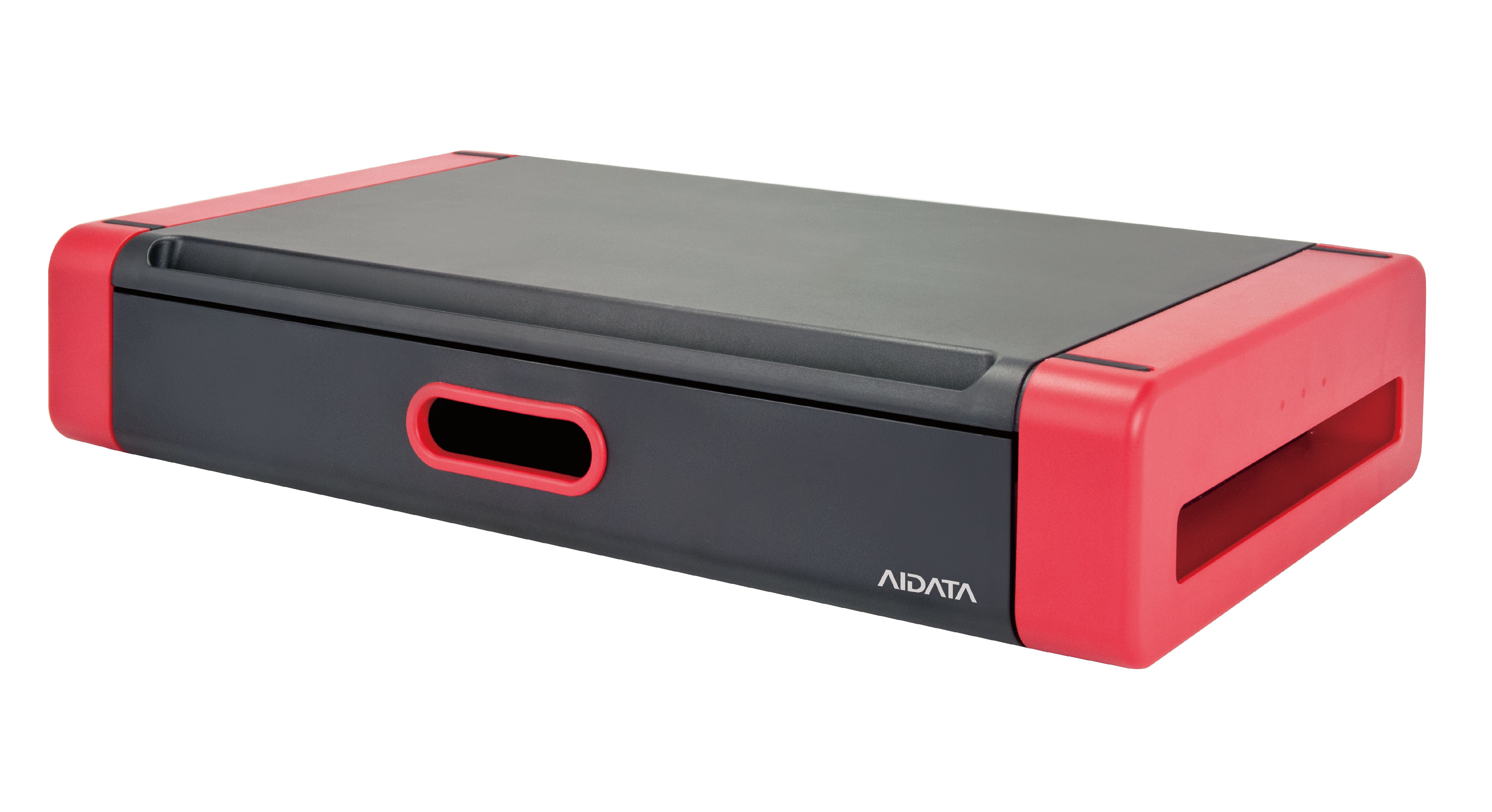 Mobotron Monitor Stand with Drawer (RED) - Walmart.com
