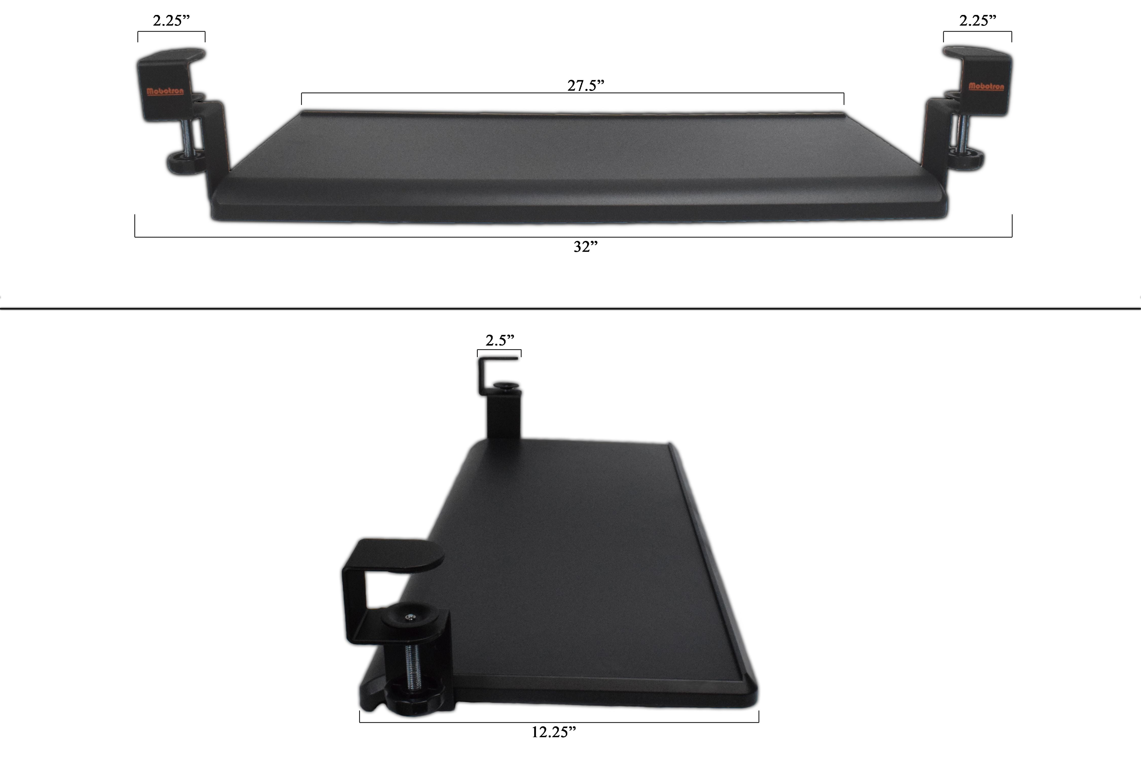 Mobotron Under-desk Keyboard Clamp Tray Electronic Device Platform ...