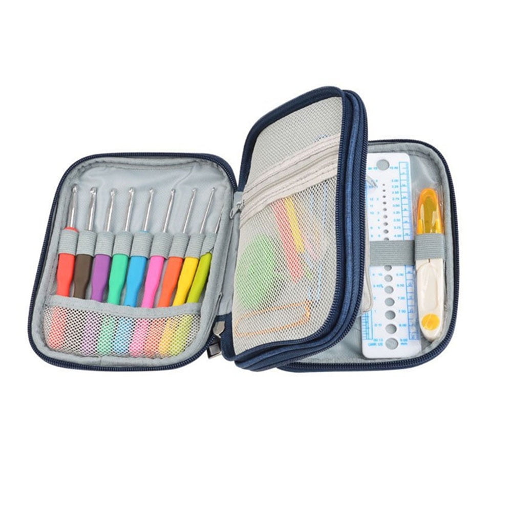 Mobutofu 1 Set Crochet Hooks Assorted Color Plastic Ergonomic Grip ...